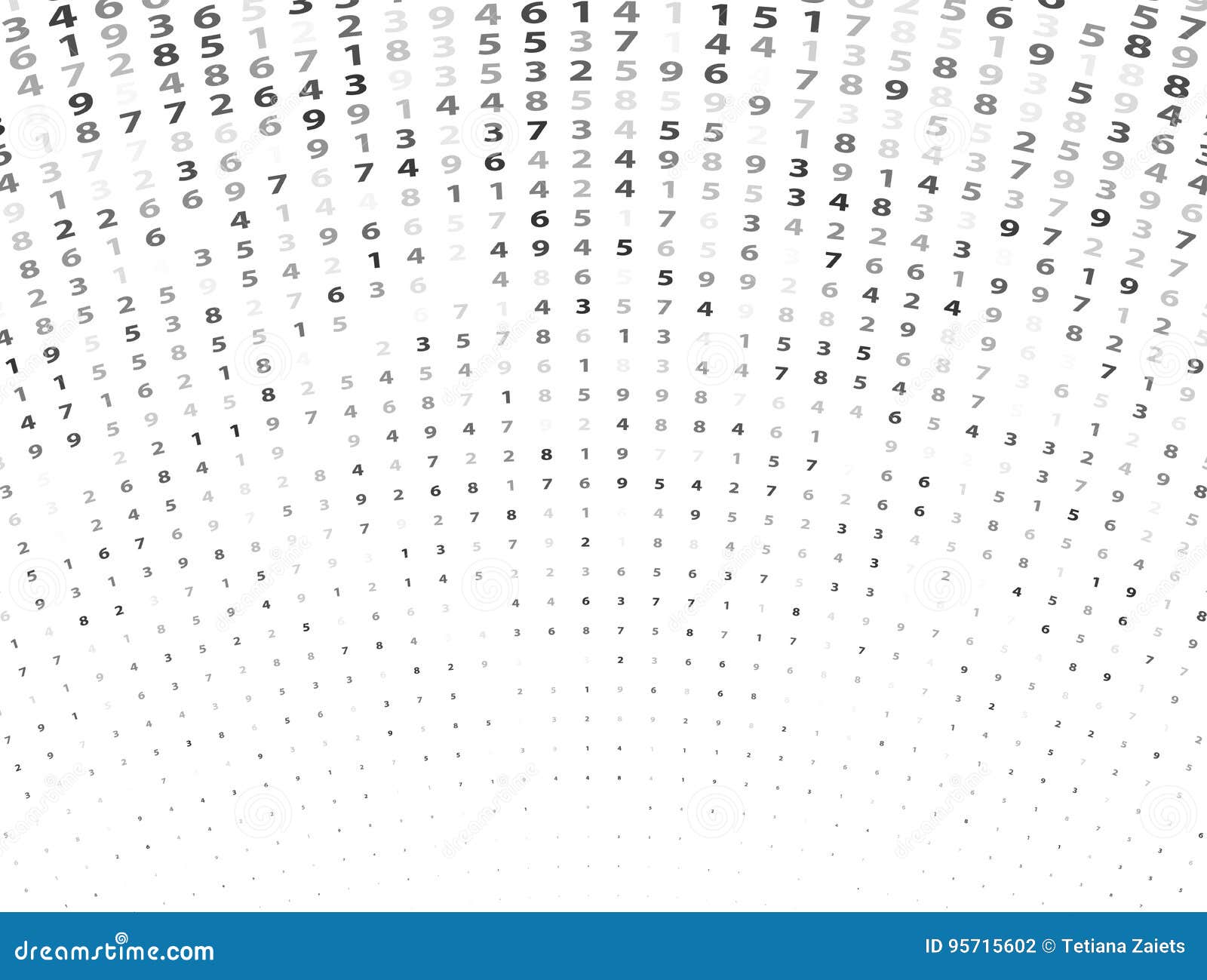 Vector Numeric Template Set Of Flip Scoreboard With Reflections