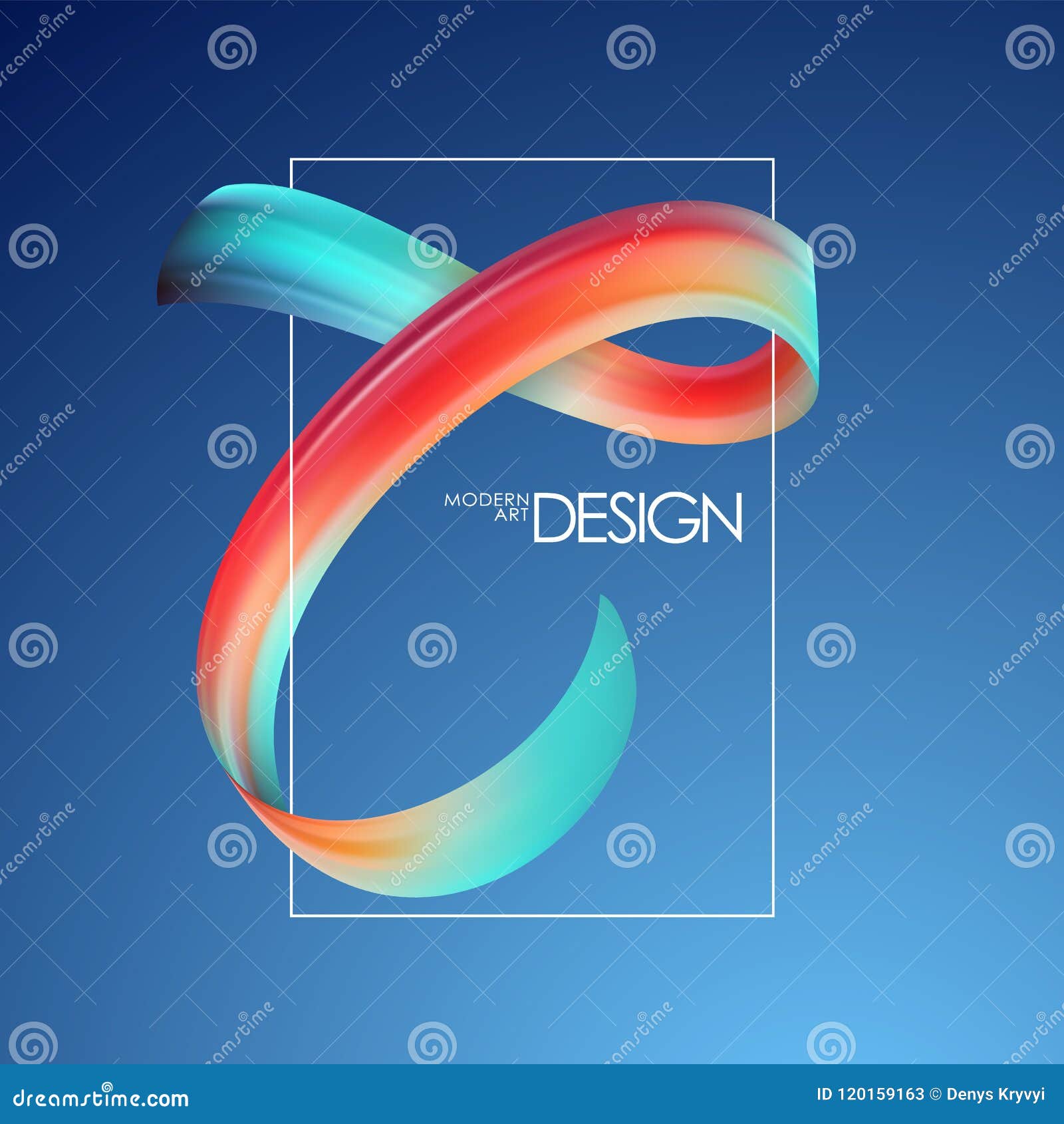 Vector Illustration: Abstract Brushstroke Paint Template for Poster ...