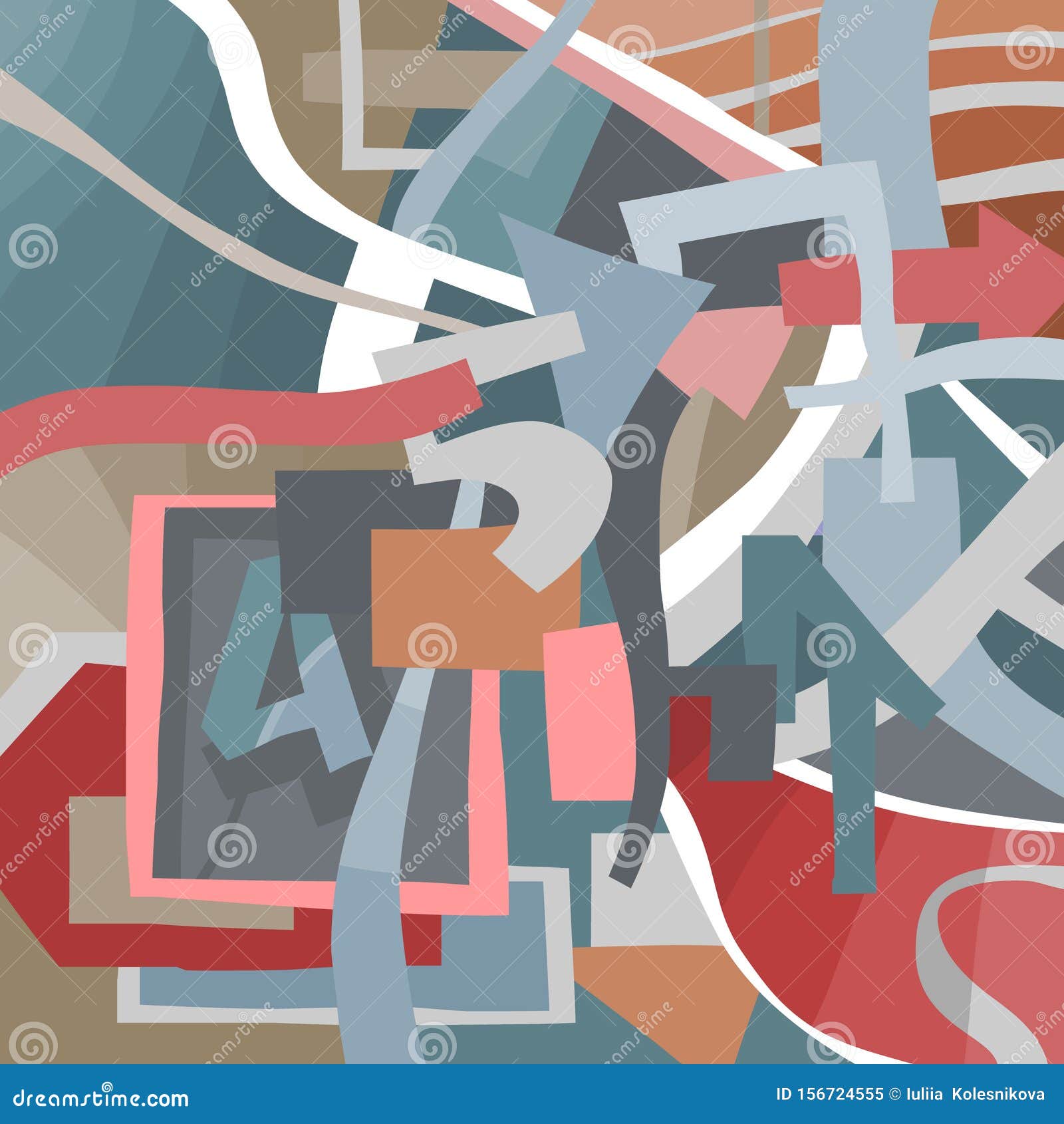 Vector Illustration Abstract Colorful Background with Numbers and ...