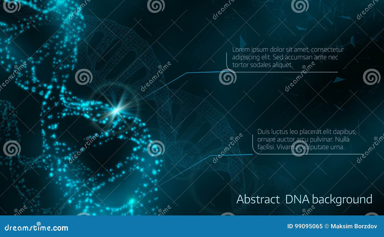 Vector Illustration of Abstract DNA Background Stock Vector ...