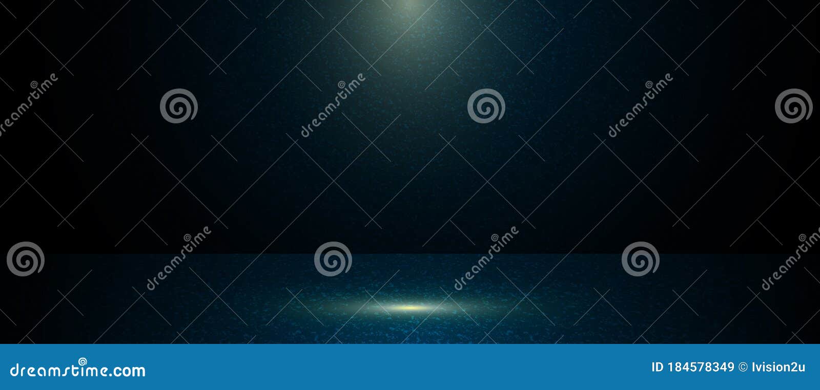 Vector Illustration Abstract Empty Blue and Black Color Studio Room ...