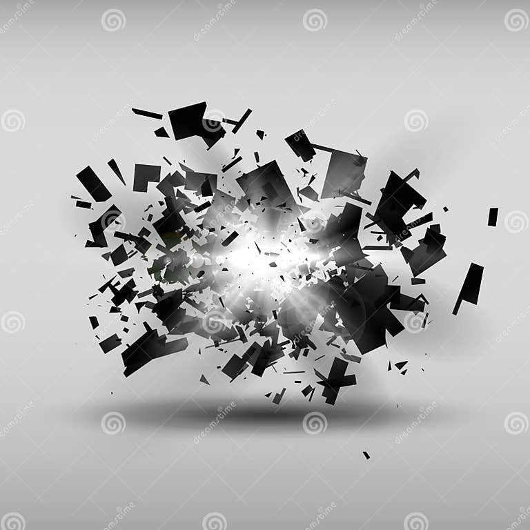 Vector Illustration of an Abstract Explosion. Stock Vector ...