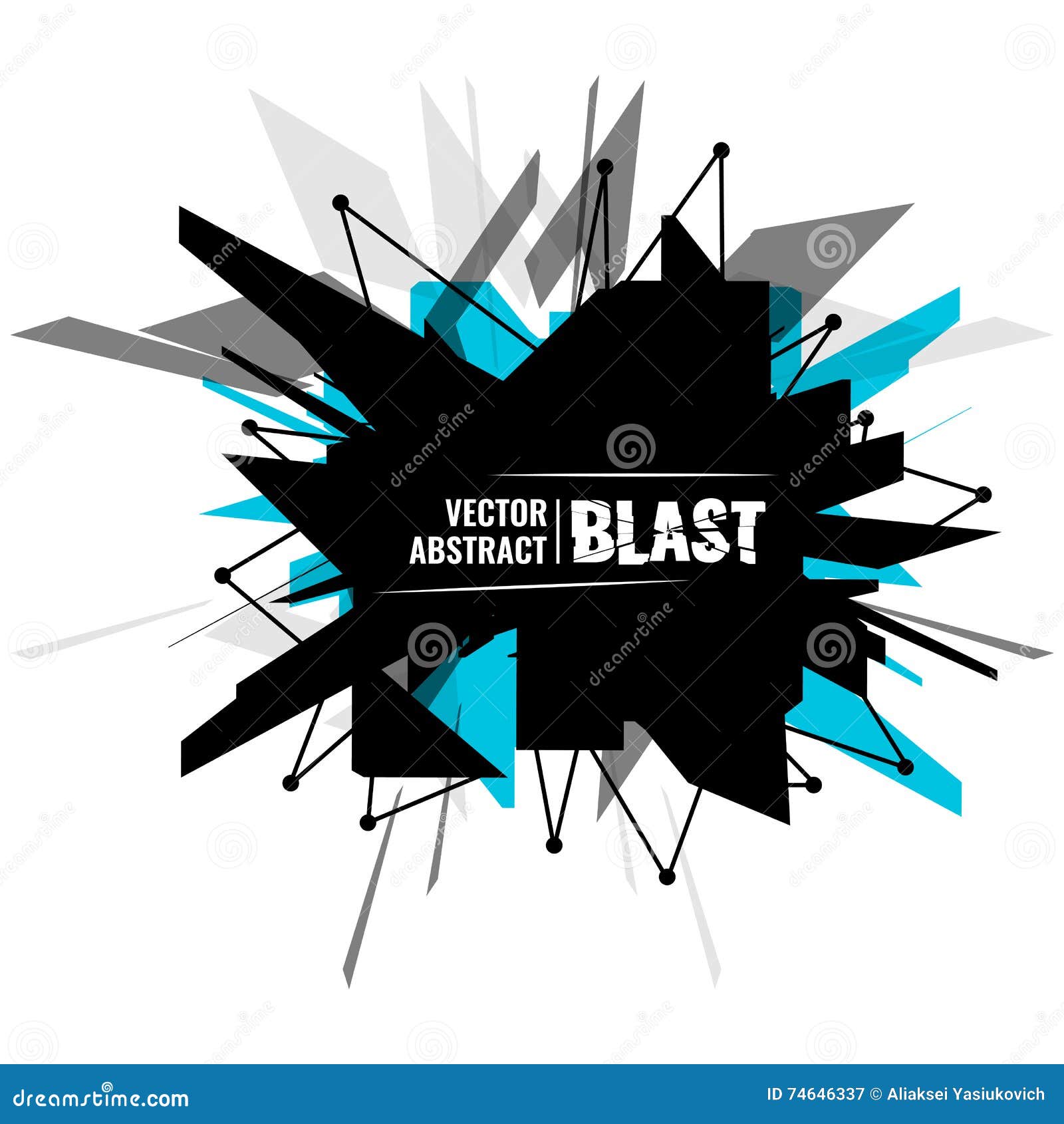 Vector Illustration of an Abstract Explosion. Stock Vector ...