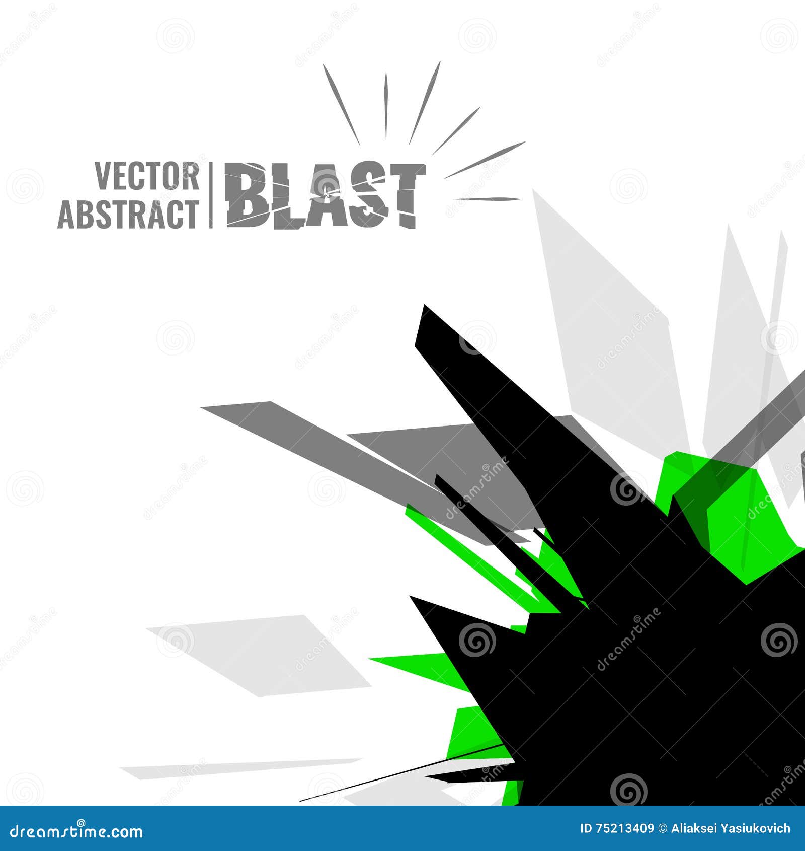 Vector Illustration of an Abstract Explosion. Stock Vector ...