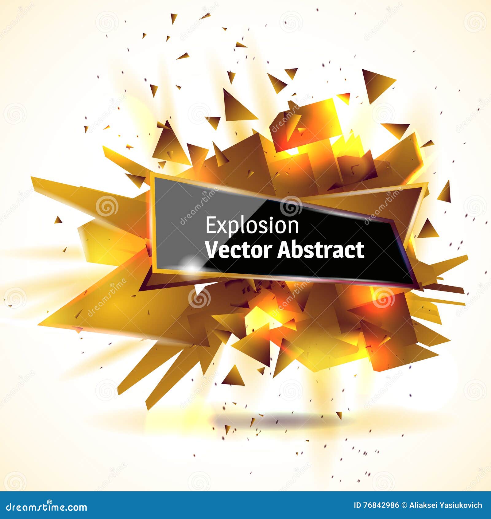 Vector Illustration of an Abstract Explosion. Stock Vector ...