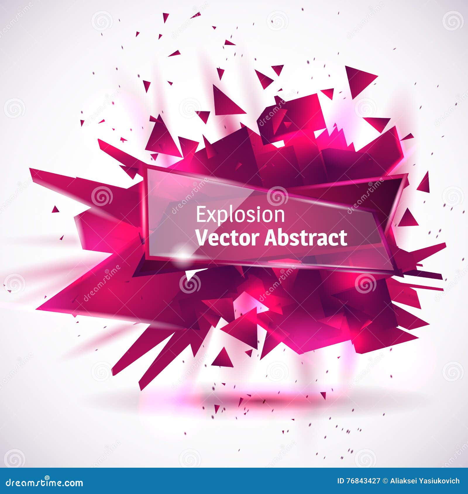 Vector Illustration of an Abstract Explosion. Stock Vector ...