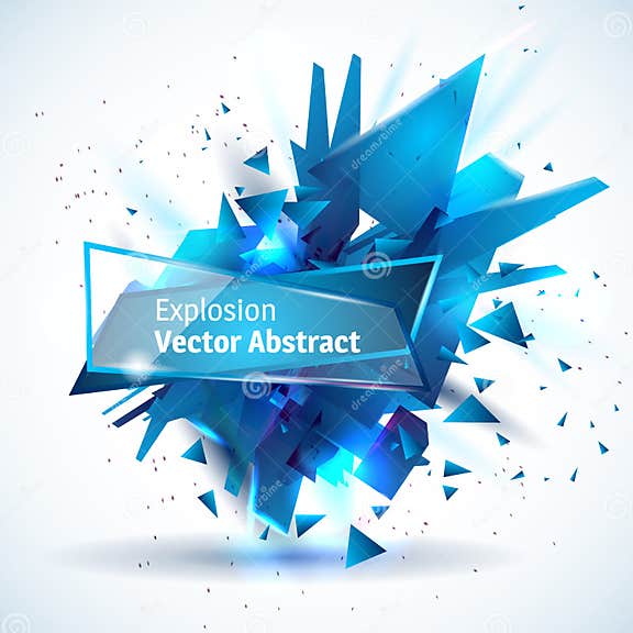 Vector Illustration of an Abstract Explosion. Stock Vector ...
