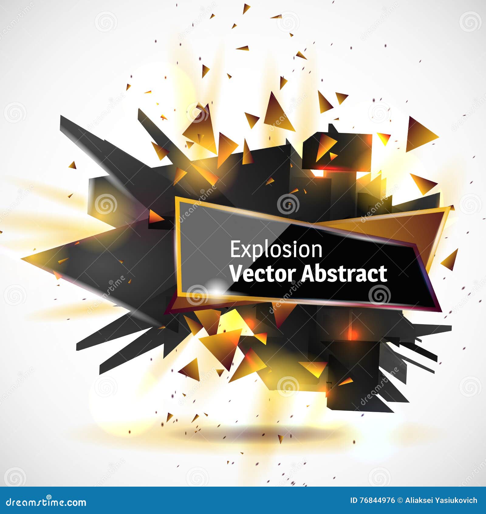 Vector Illustration of an Abstract Explosion. Stock Vector ...