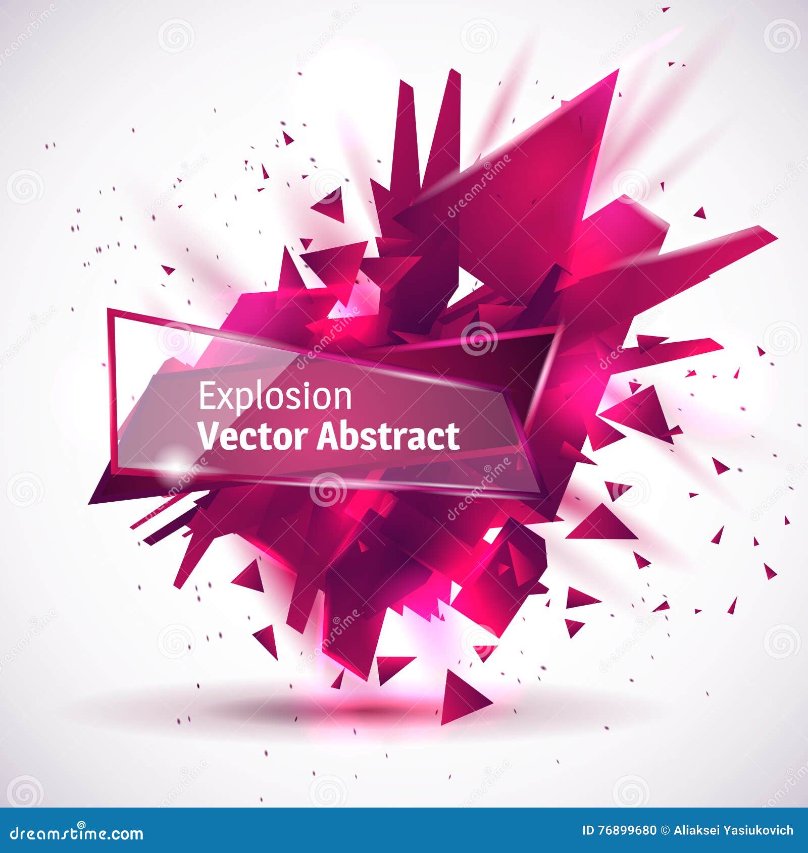 Vector Illustration of an Abstract Explosion. Stock Vector ...