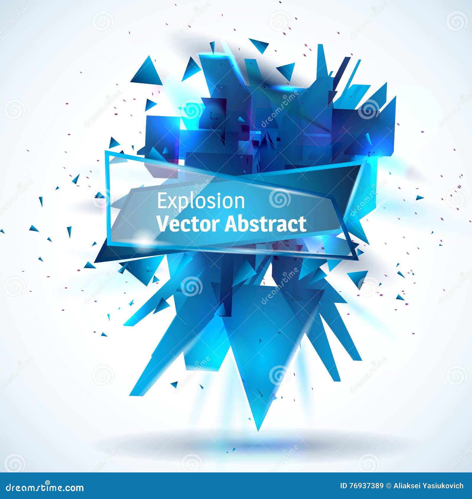 Vector Illustration of an Abstract Explosion. Stock Vector ...