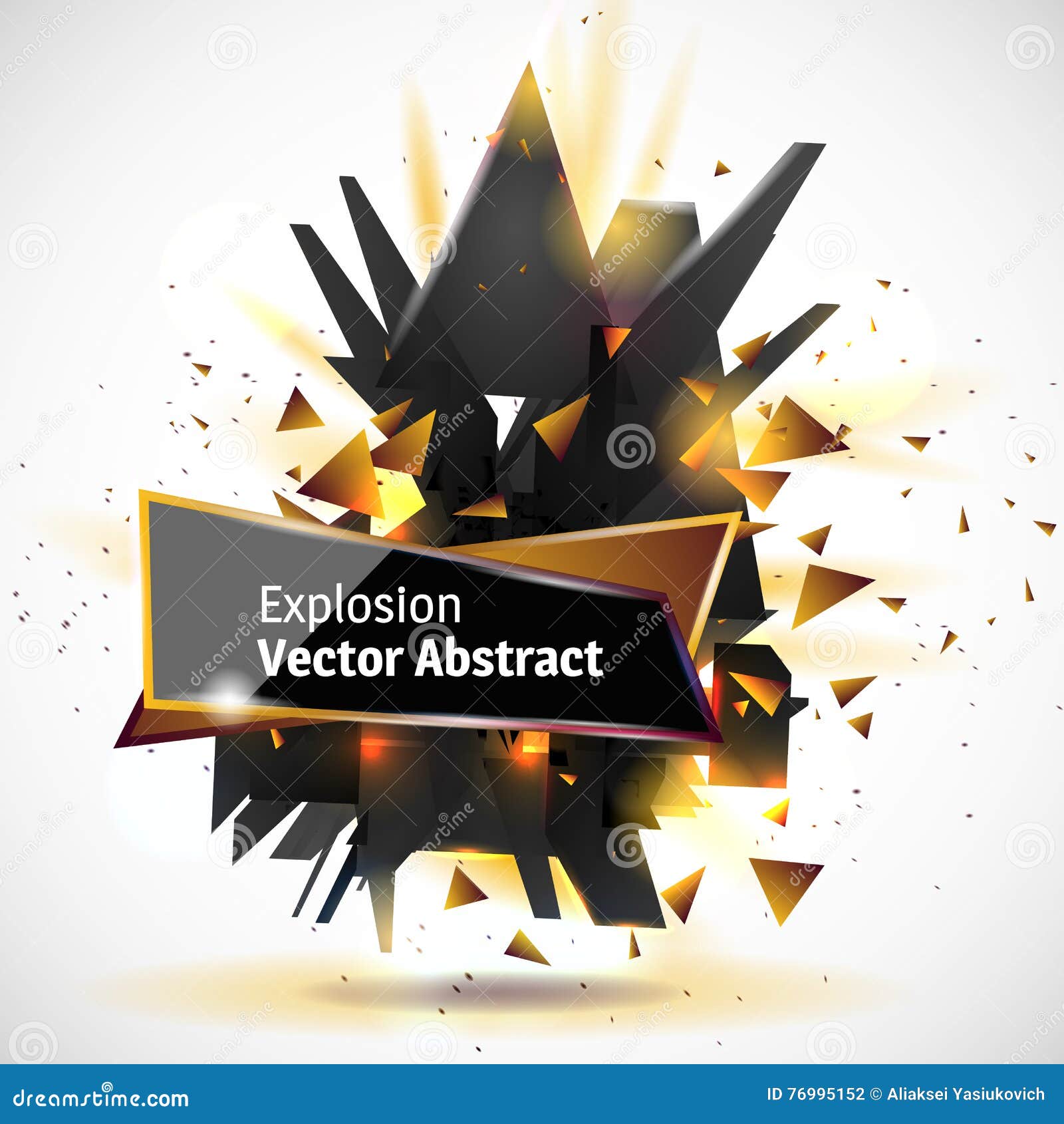 Vector Illustration of an Abstract Explosion. Stock Vector ...