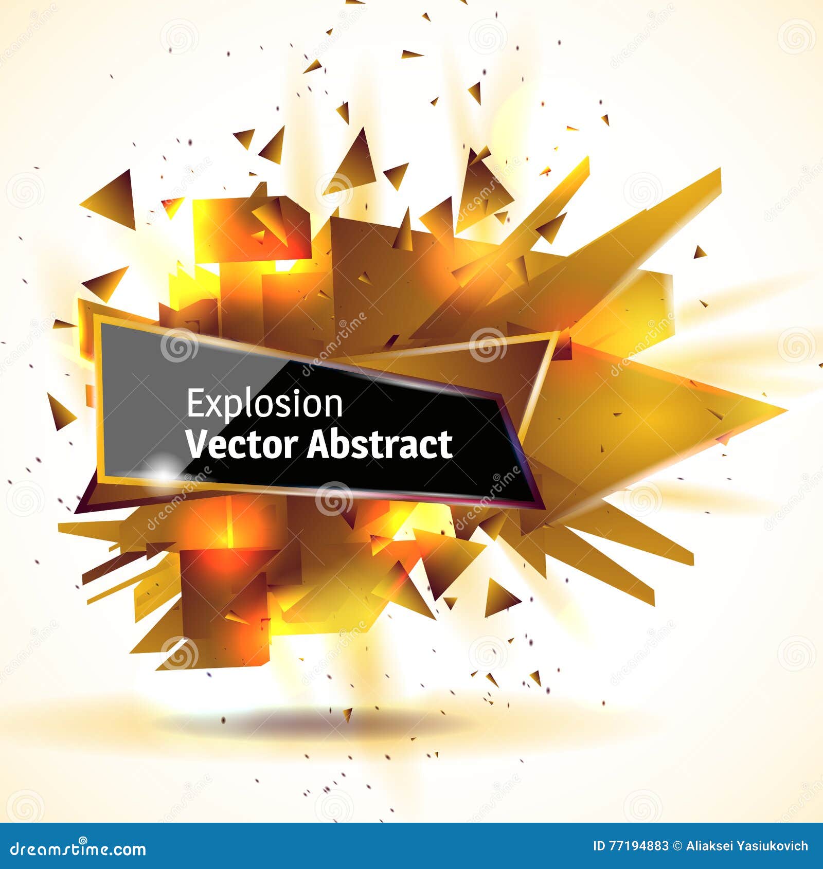 Vector Illustration of an Abstract Explosion. Stock Vector ...