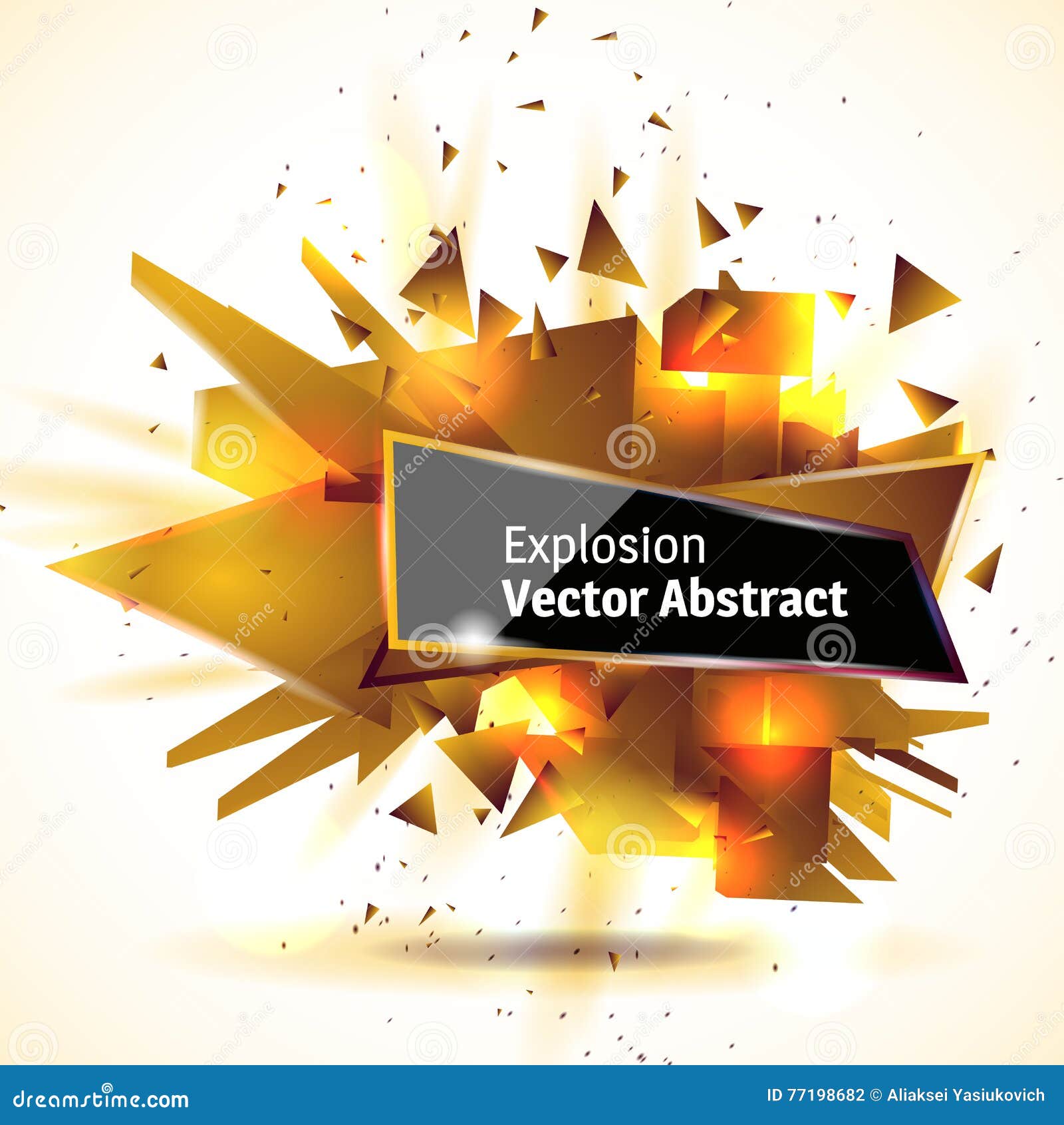 Vector Illustration of an Abstract Explosion. Stock Vector ...