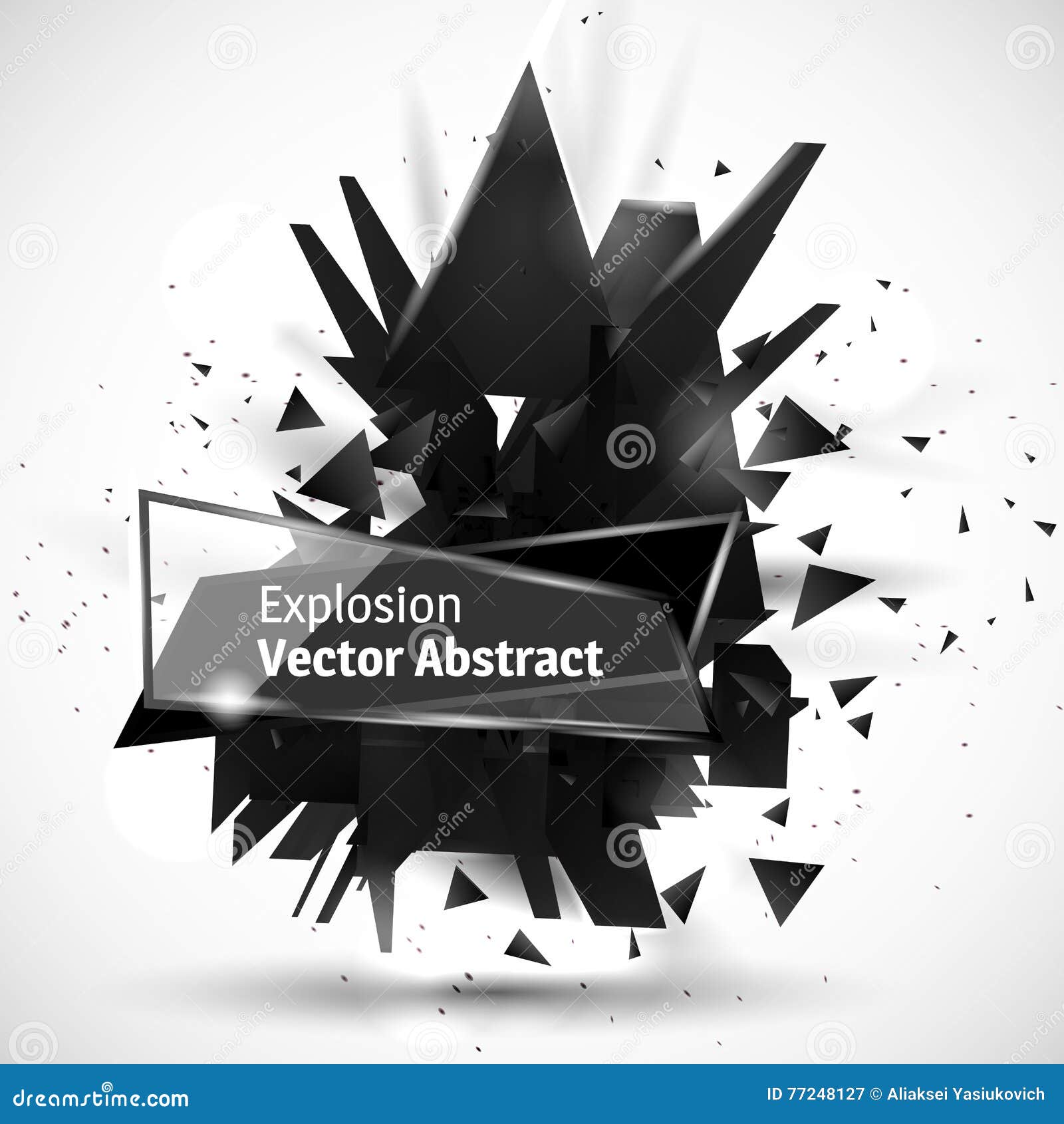 Vector Illustration of an Abstract Explosion. Stock Vector ...