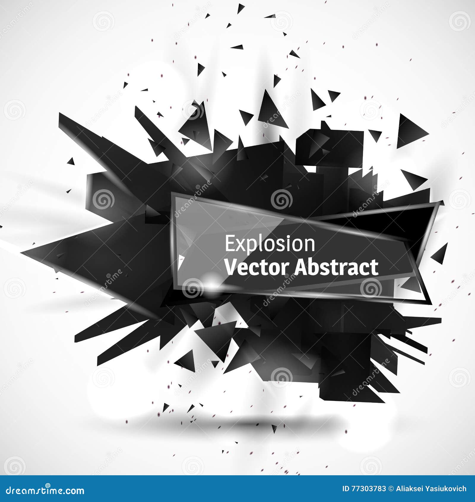 Vector Illustration of an Abstract Explosion. Stock Vector ...