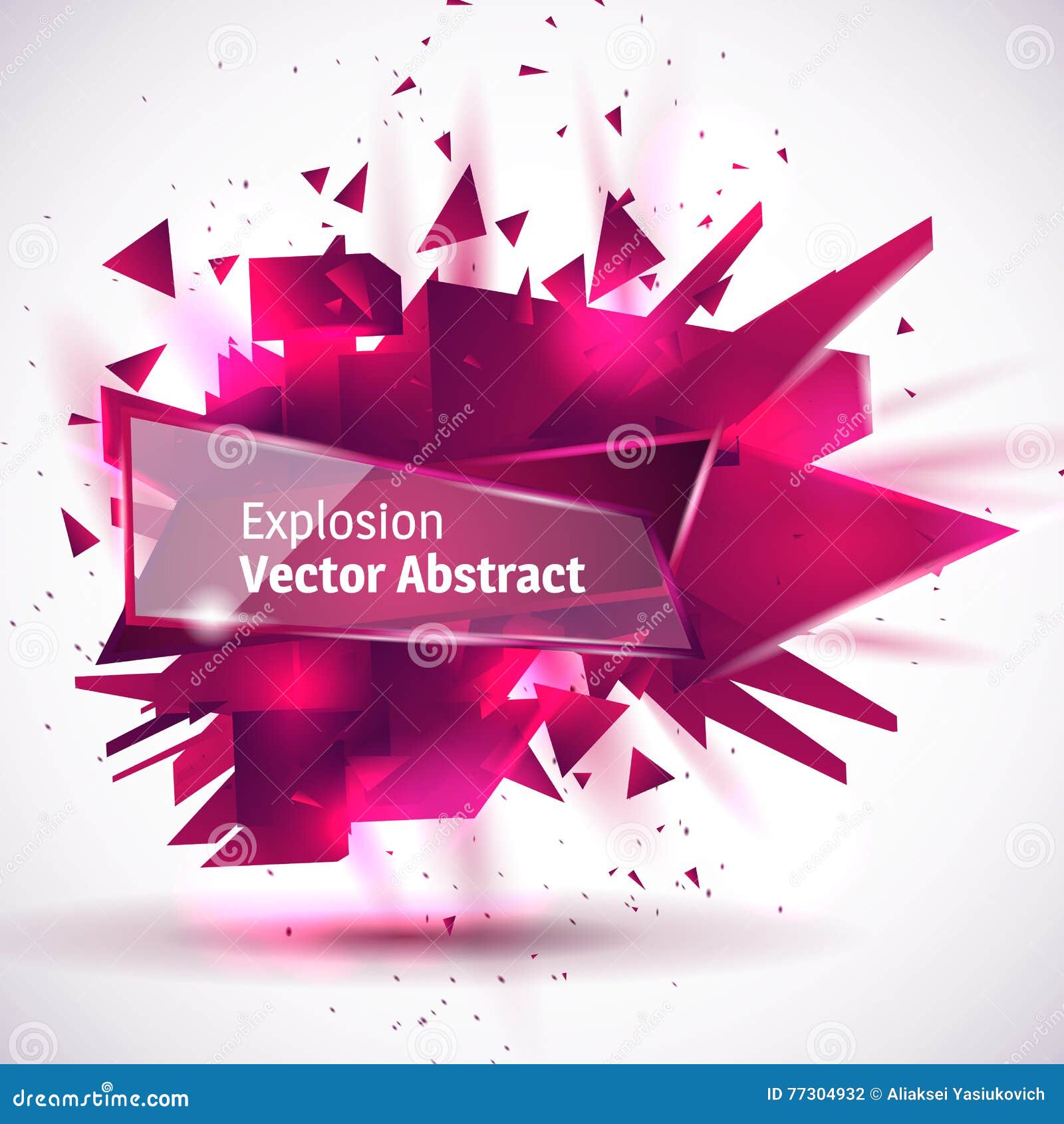 Vector Illustration of an Abstract Explosion. Stock Vector ...