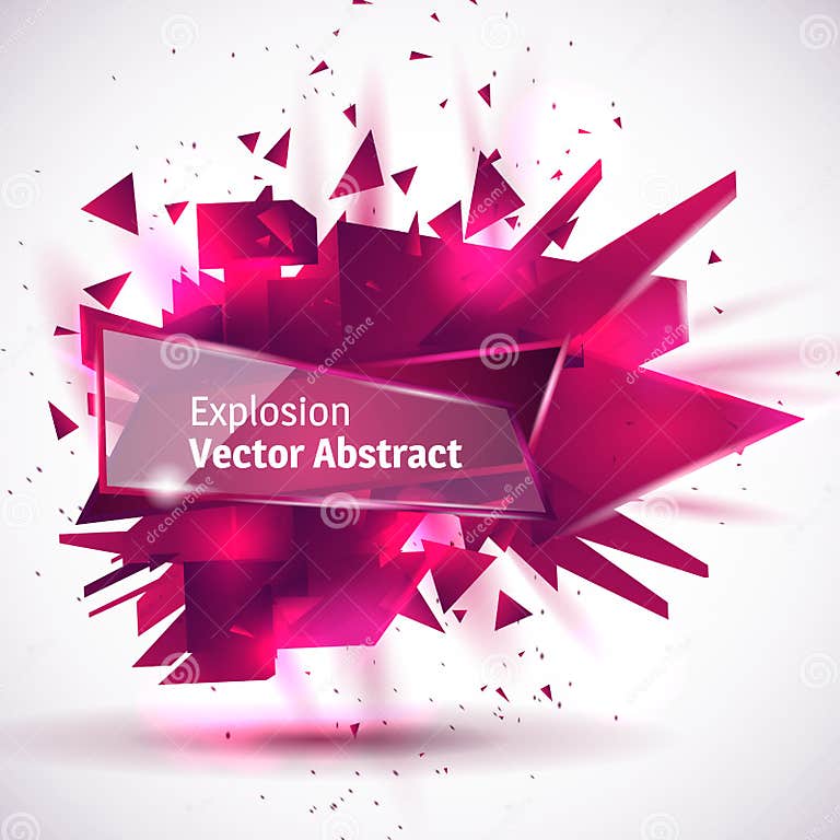 Vector Illustration of an Abstract Explosion. Stock Vector ...