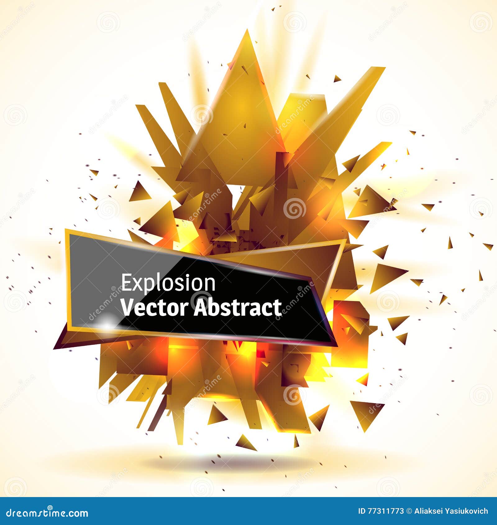 Vector Illustration of an Abstract Explosion. Stock Vector ...