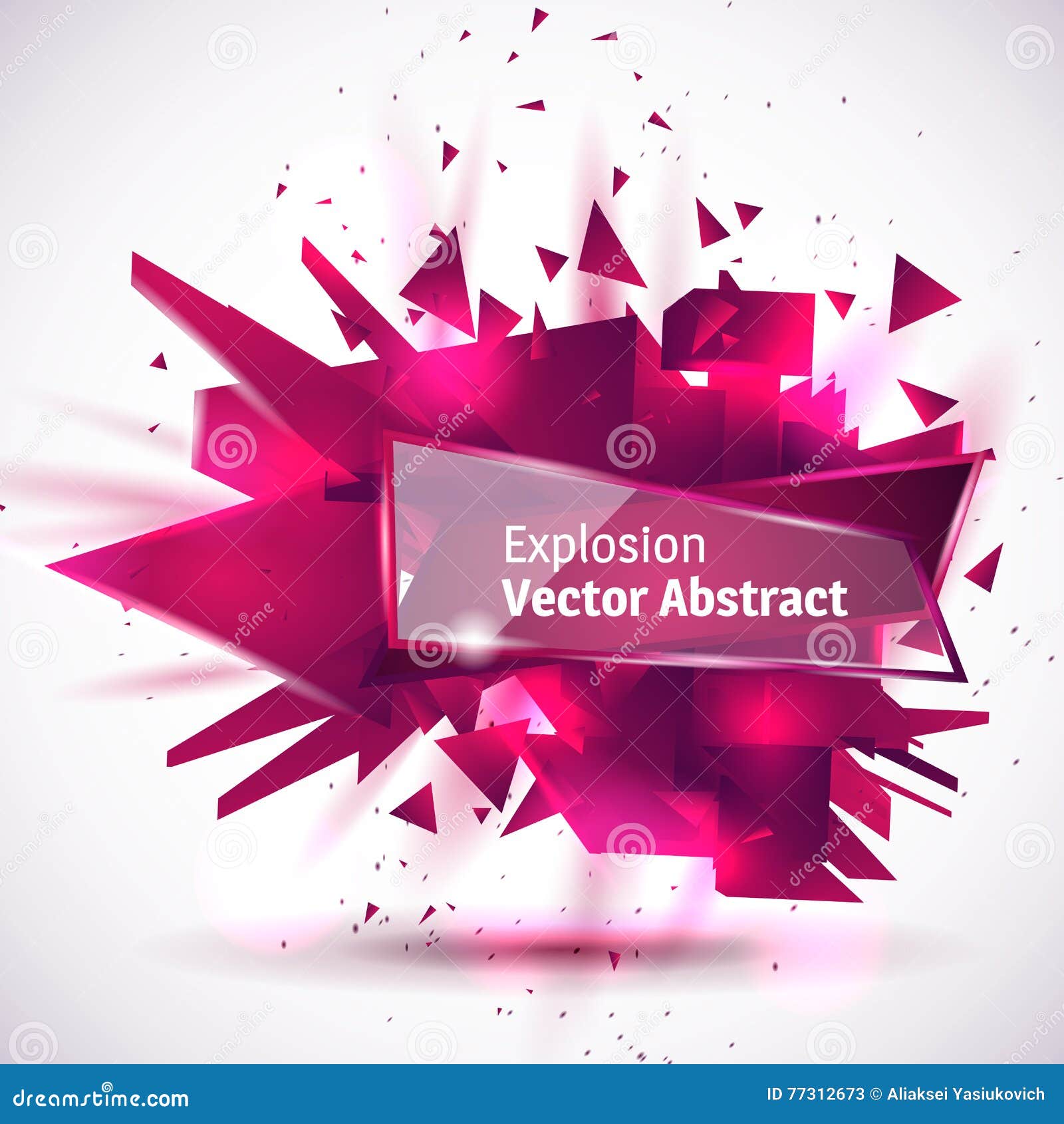 Vector Illustration of an Abstract Explosion. Stock Vector ...