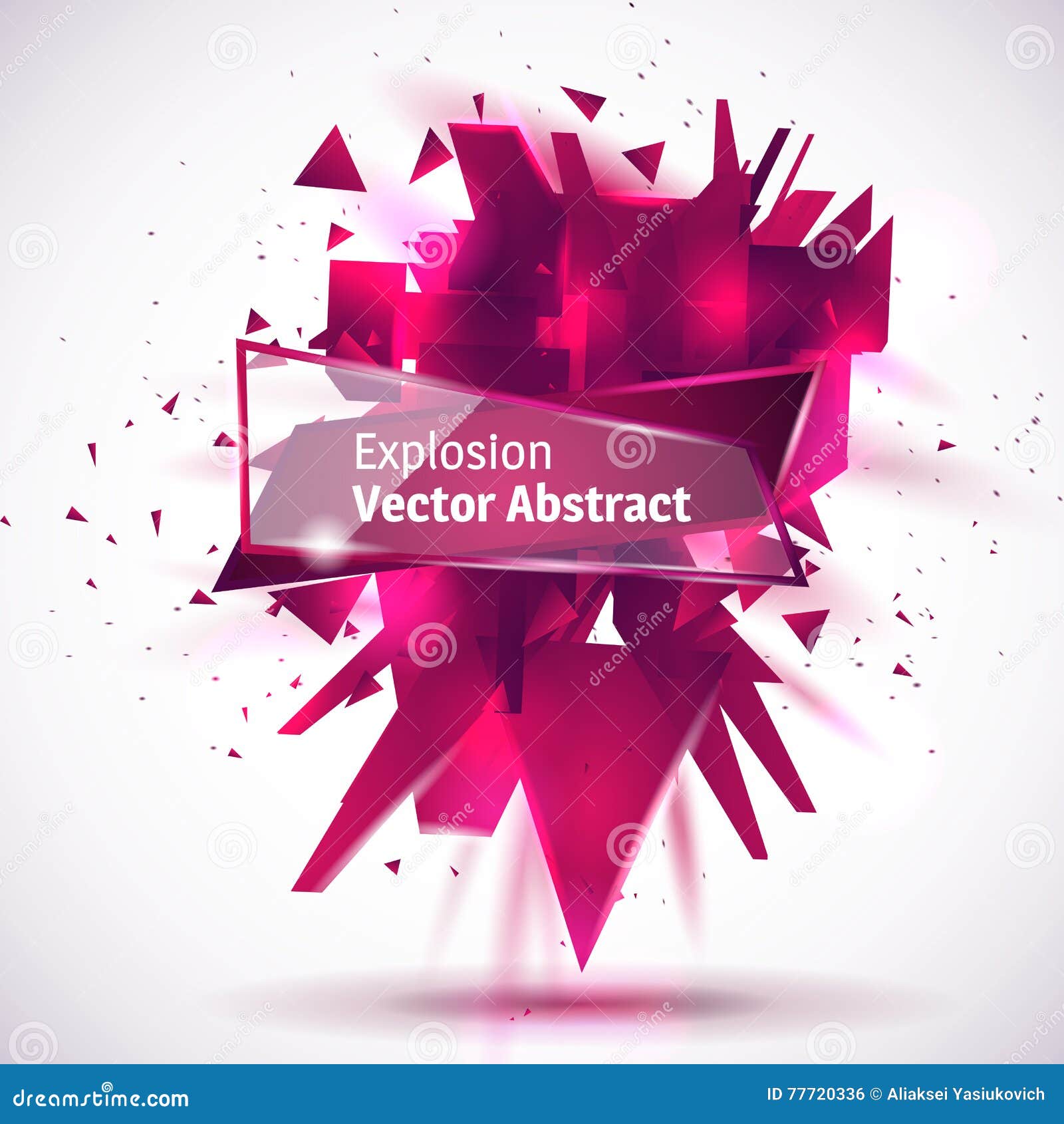 Vector Illustration of an Abstract Explosion. Stock Vector ...