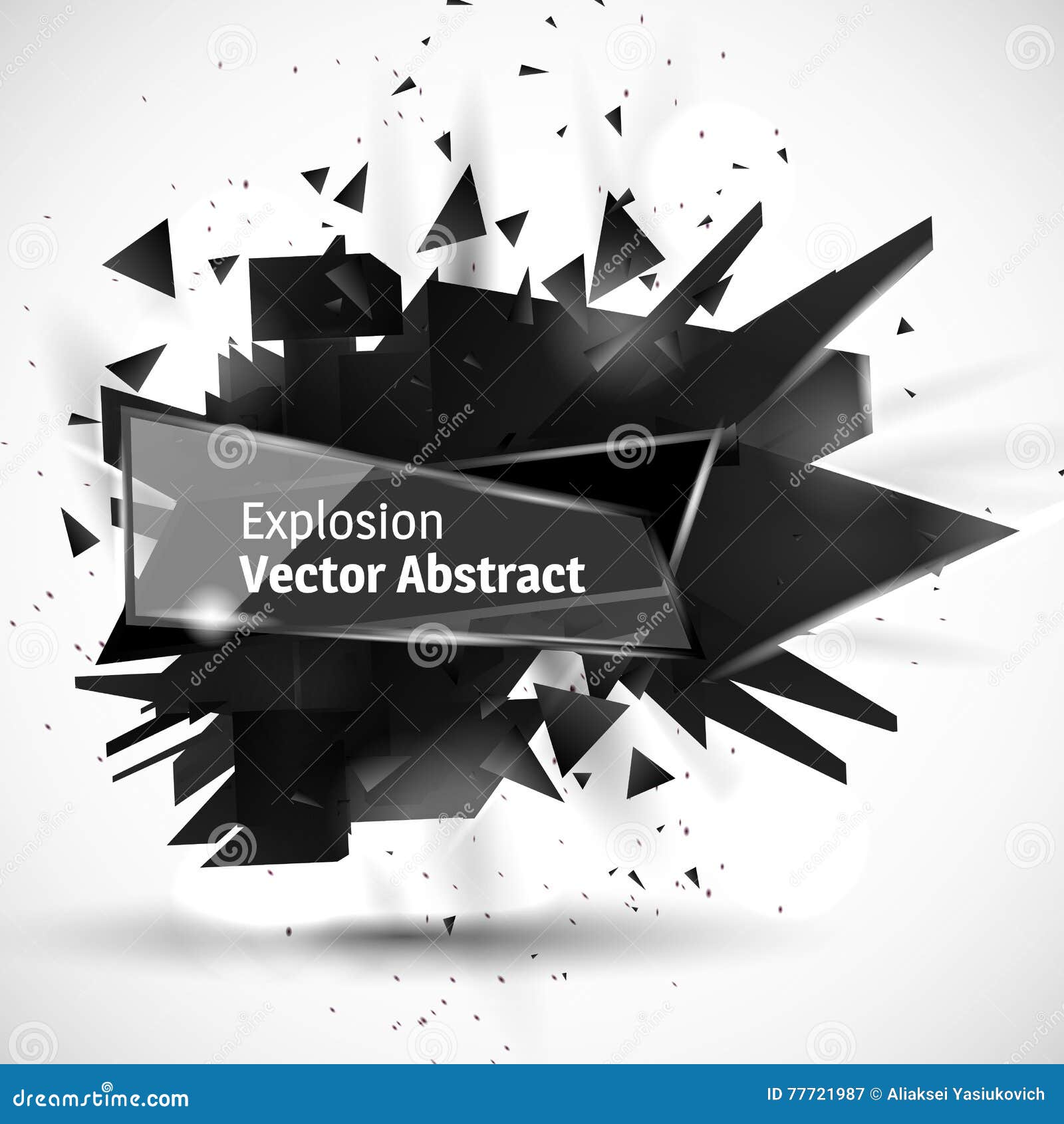 Vector Illustration of an Abstract Explosion. Stock Vector ...