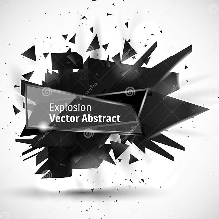 Vector Illustration of an Abstract Explosion. Stock Vector ...