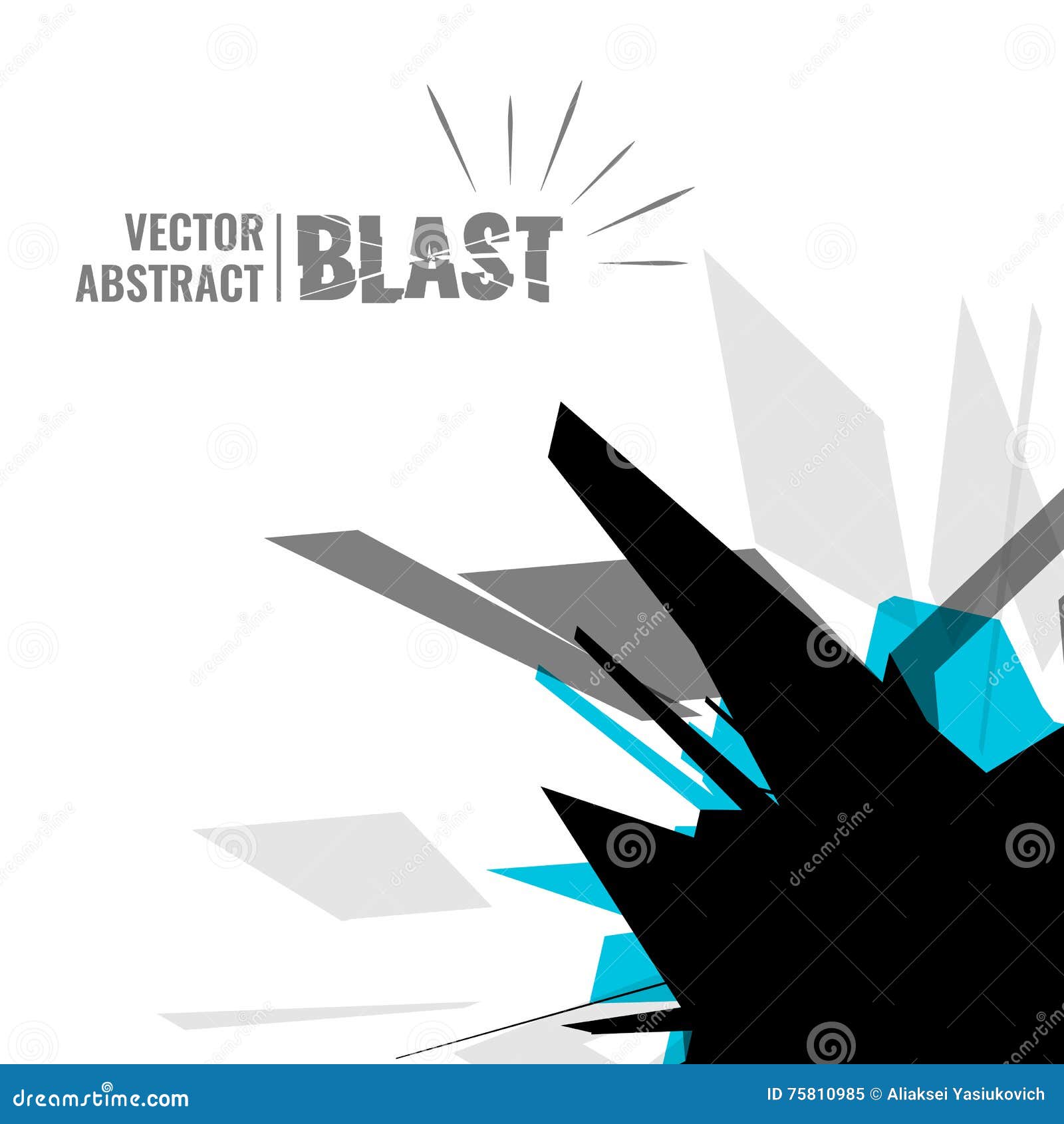 Vector Illustration of an Abstract Explosion. Stock Vector ...