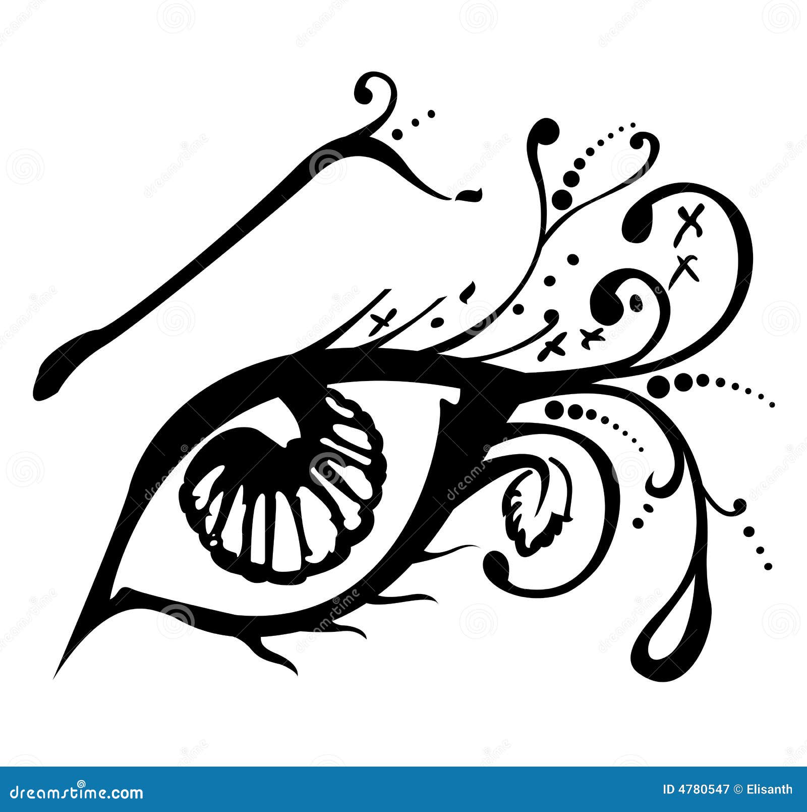Vector Illustration of an Abstract Eye Stock Vector - Illustration of ...