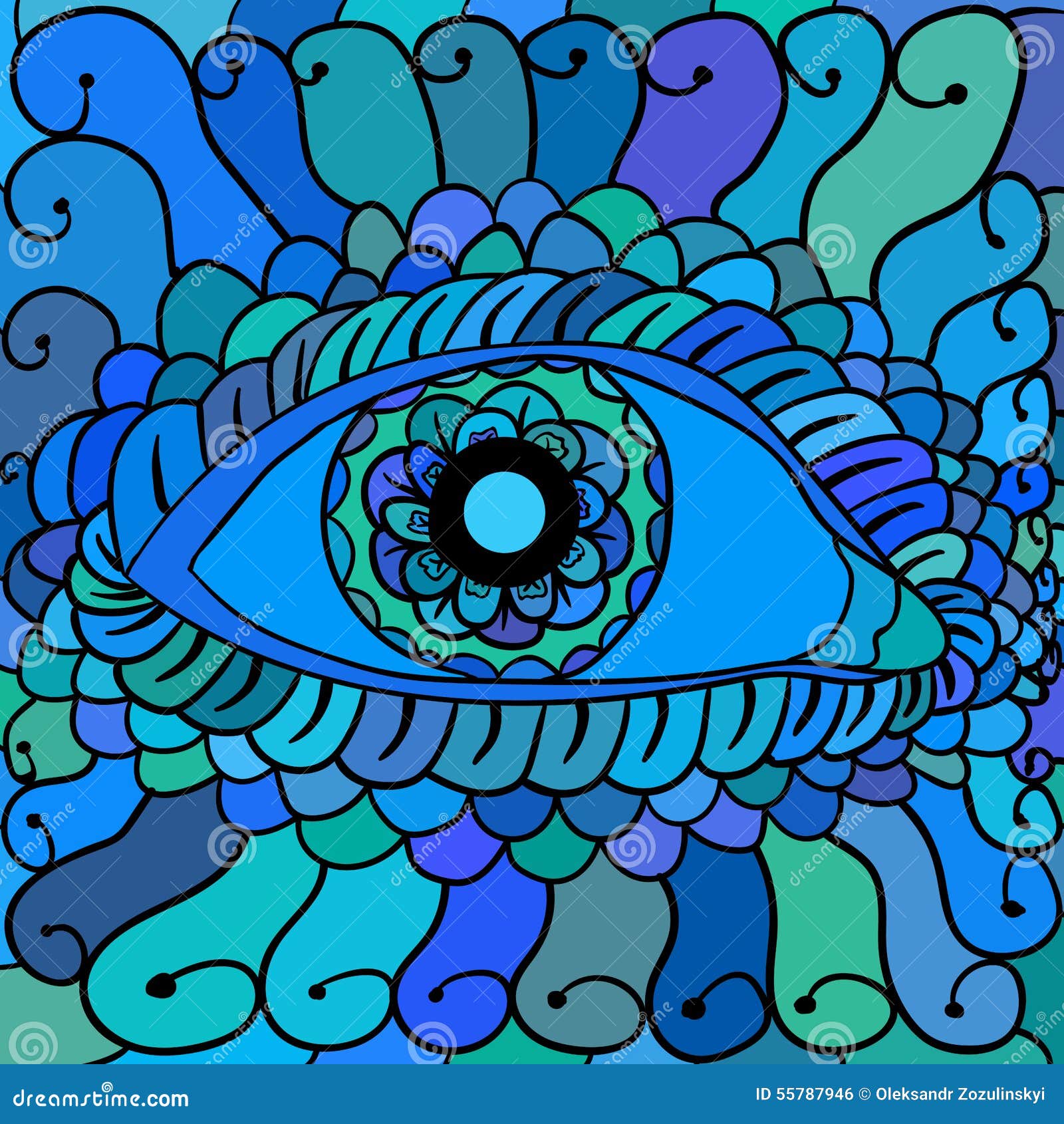 Vector Illustration, Abstract Eyes Artwork 1 Stock Vector ...