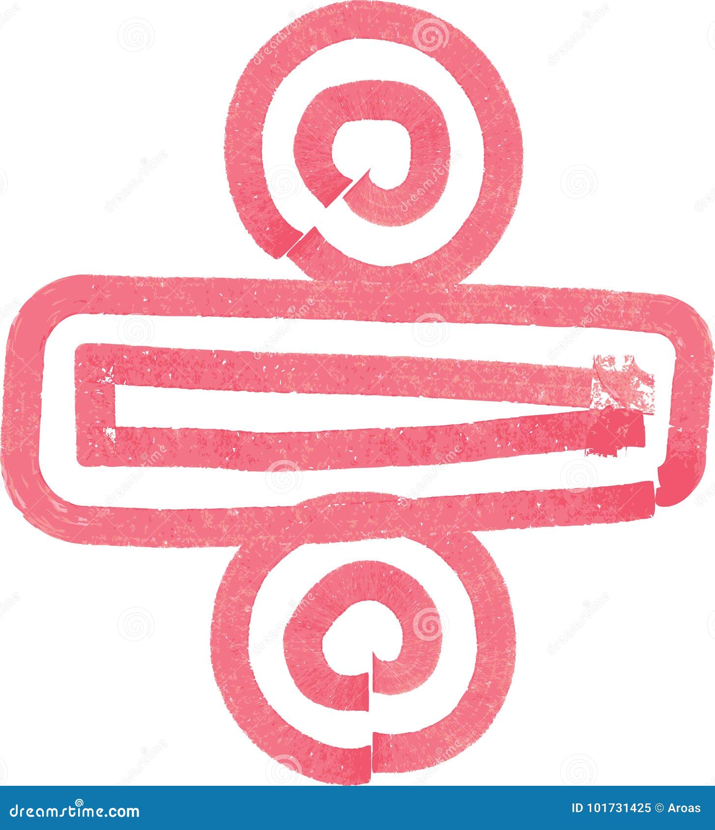Abstract Division Symbol Made with Red Marker Stock Vector ...