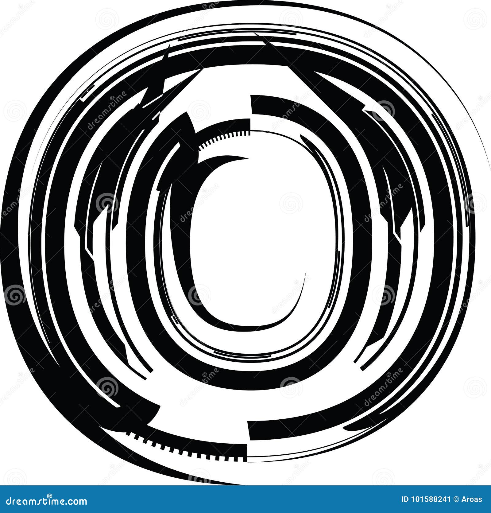 Abstract Letter o stock vector. Illustration of script - 101588241