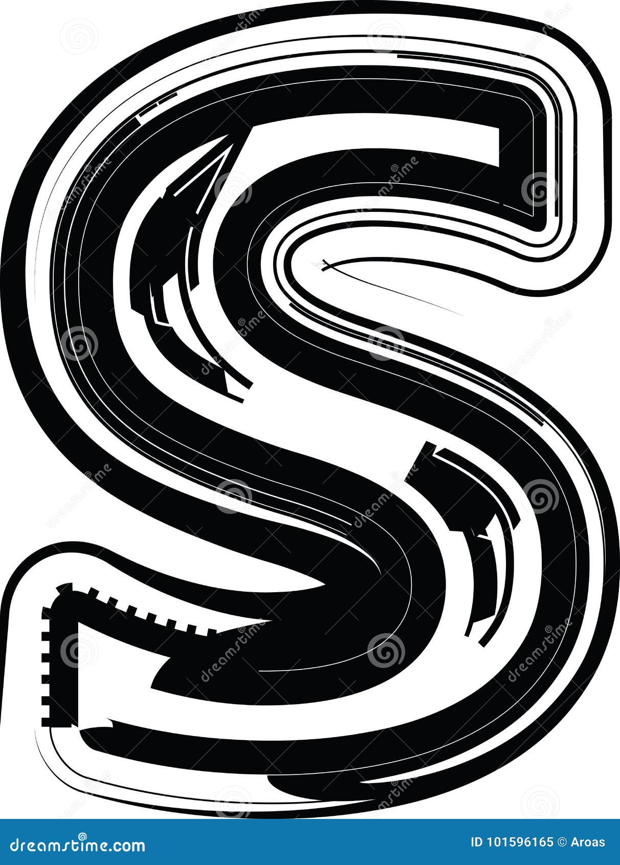 Abstract Letter s stock vector. Illustration of artwork - 101596165