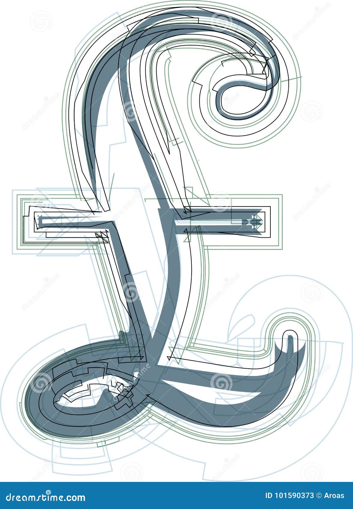 Abstract Pound sign stock vector. Illustration of market - 101590373