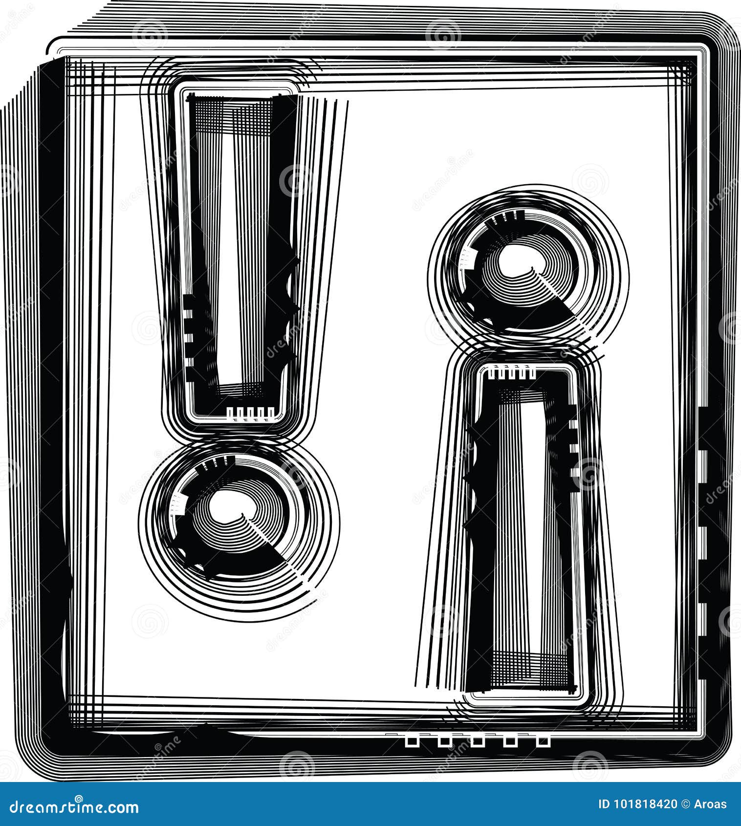 Exclamation Mark Striped Symbol Stock Vector - Illustration of beware ...