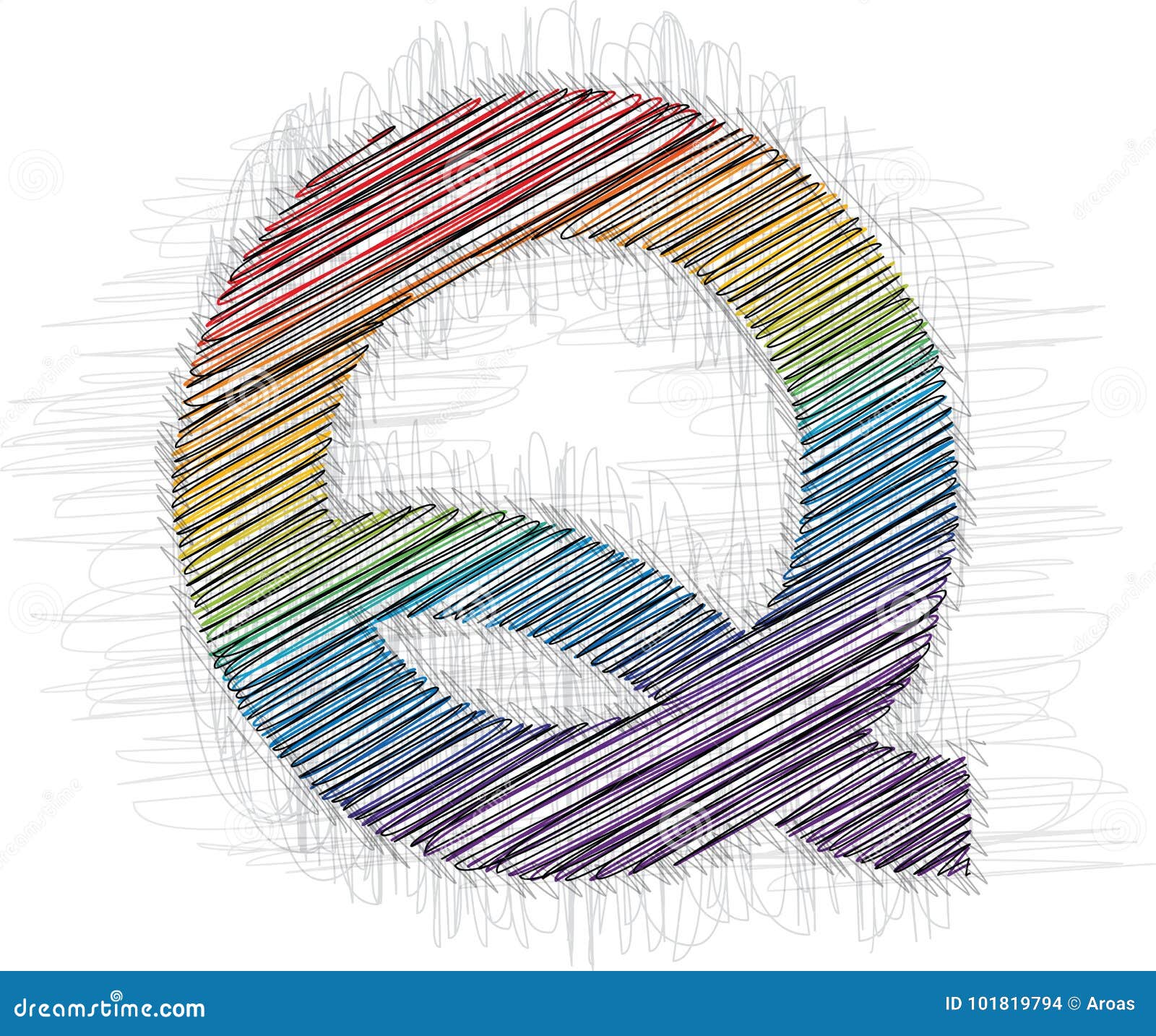 Hand draw font LETTER Q stock vector. Illustration of grunge - 101819794