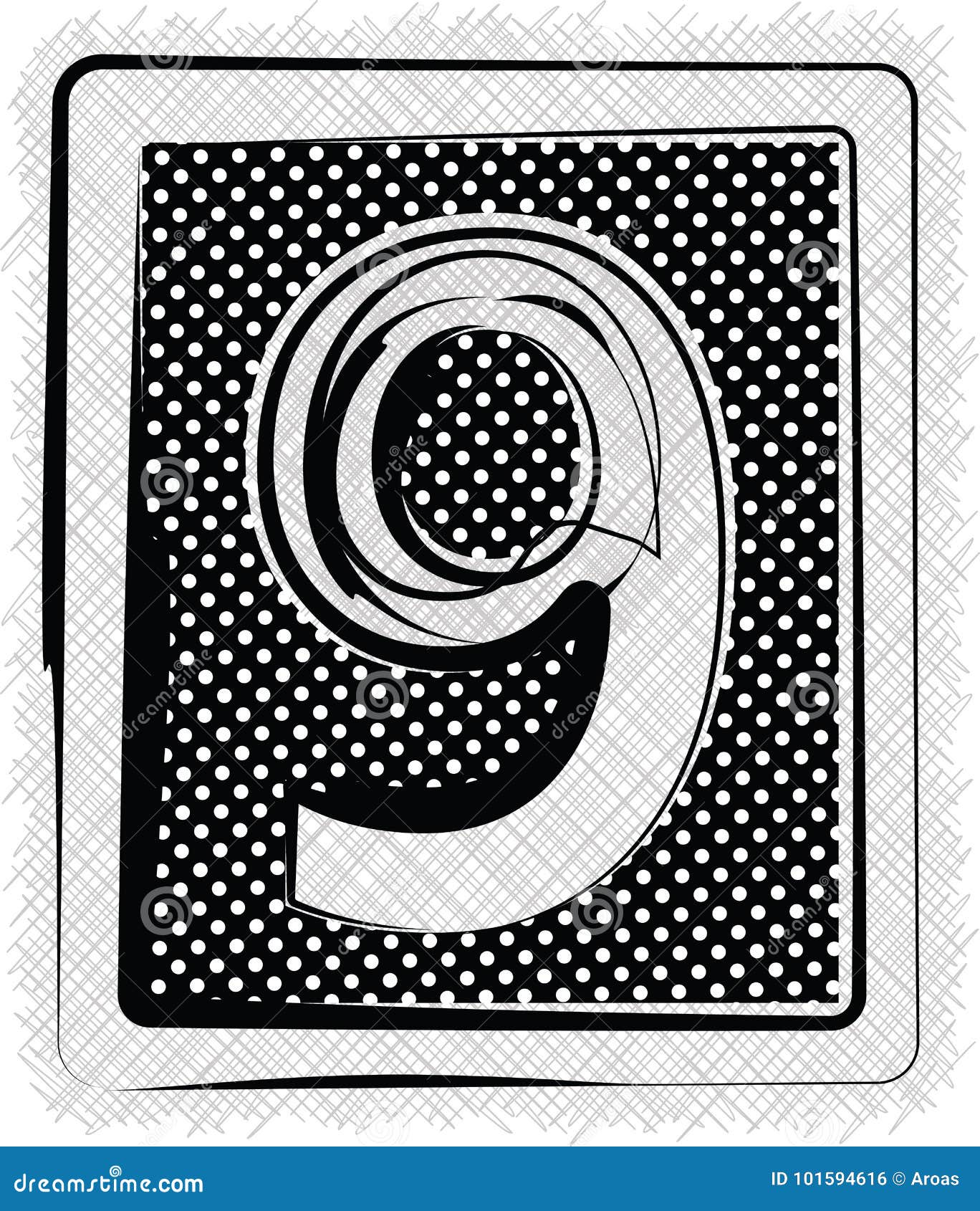 Polka Dot Font NUMBER 9 stock vector. Illustration of circle - 101594616