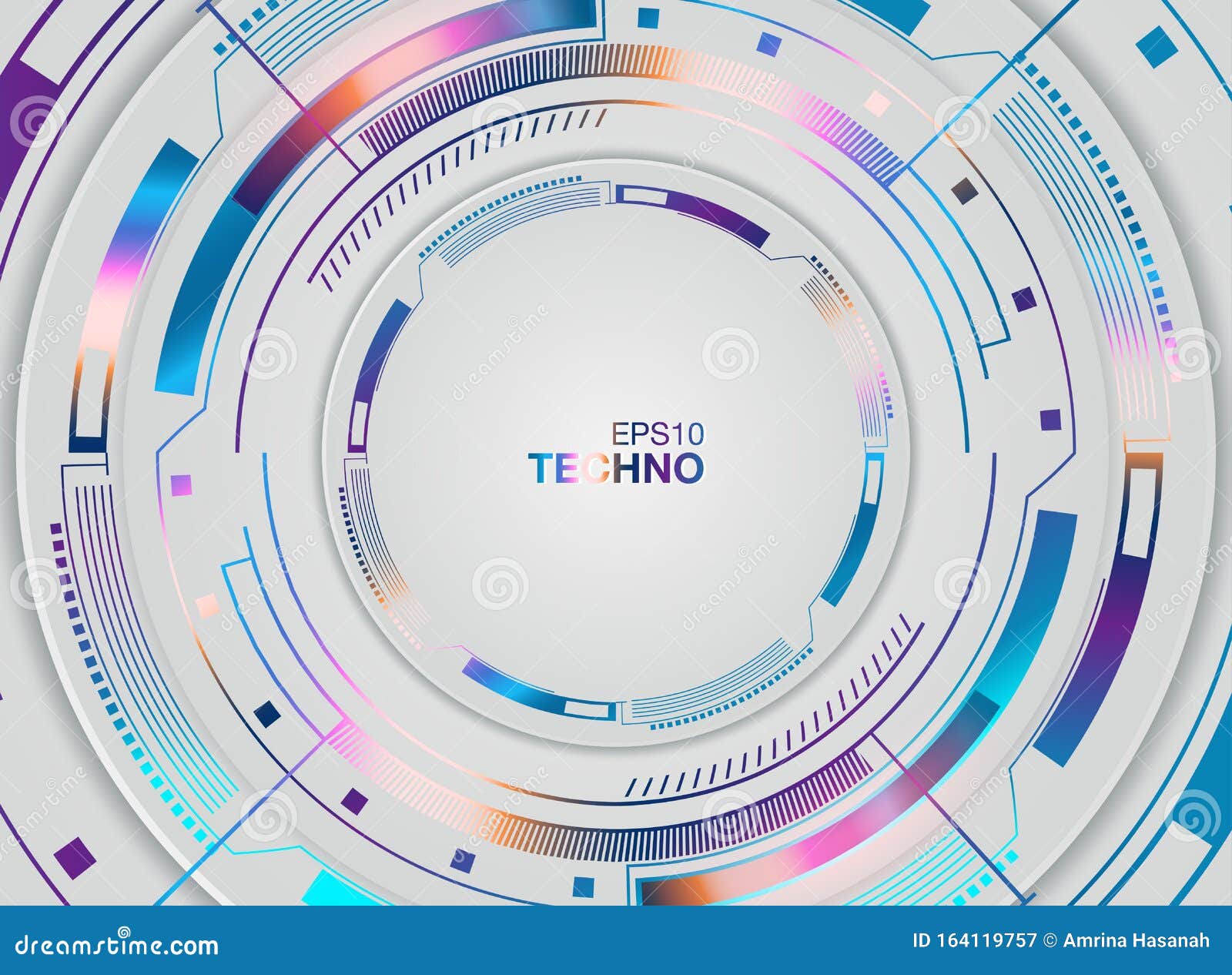 Vector Illustration Abstract Futuristic Eyeball on Circuit Board, High ...