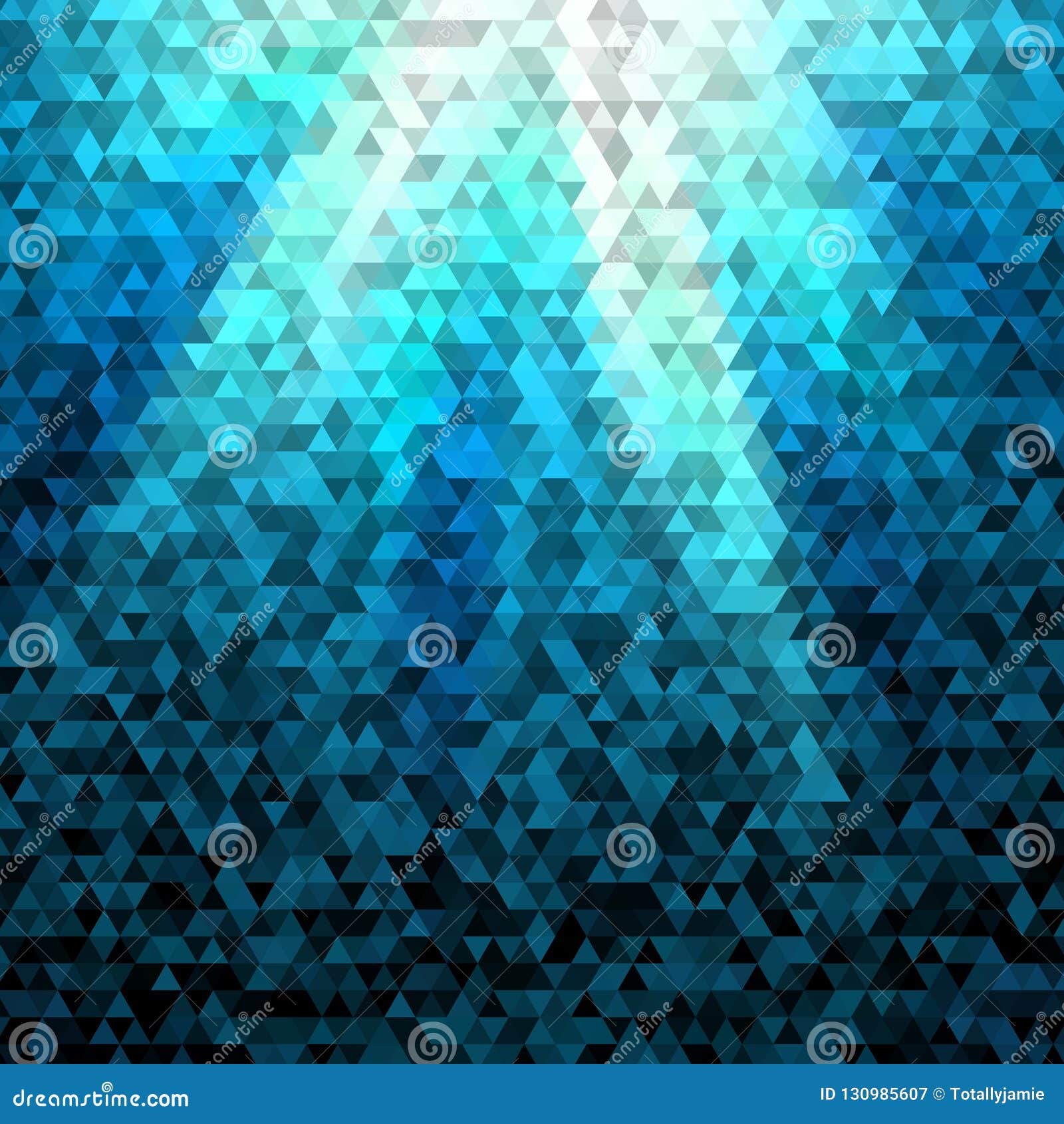 Abstract Glowing Light Geometric Triangle Grid Stock Illustration ...