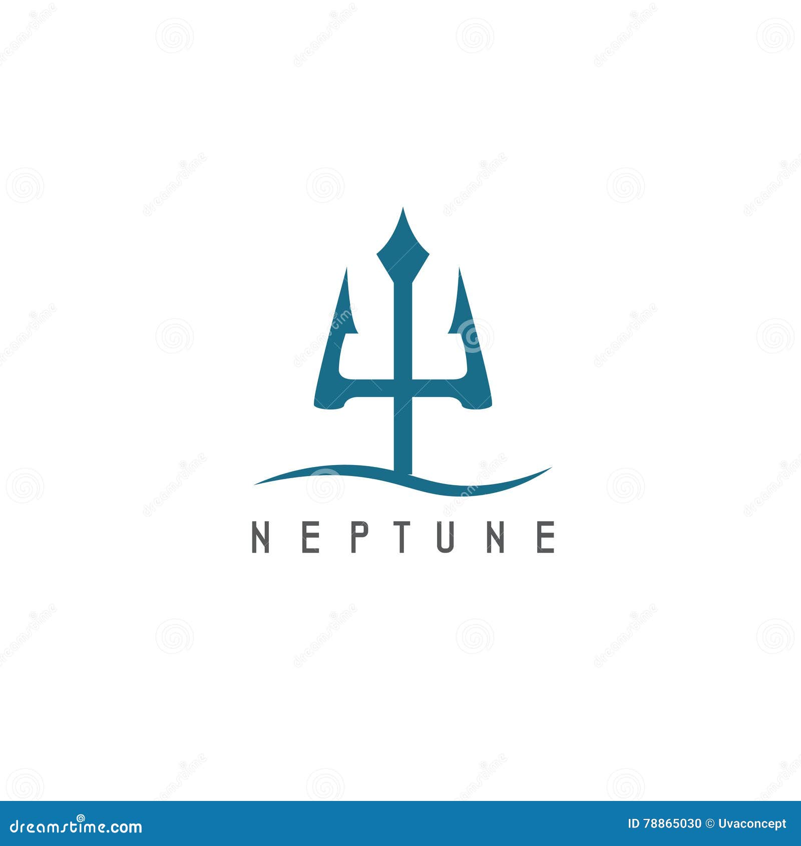 Vector Illustration of Abstract Icon Neptune Stock Vector ...