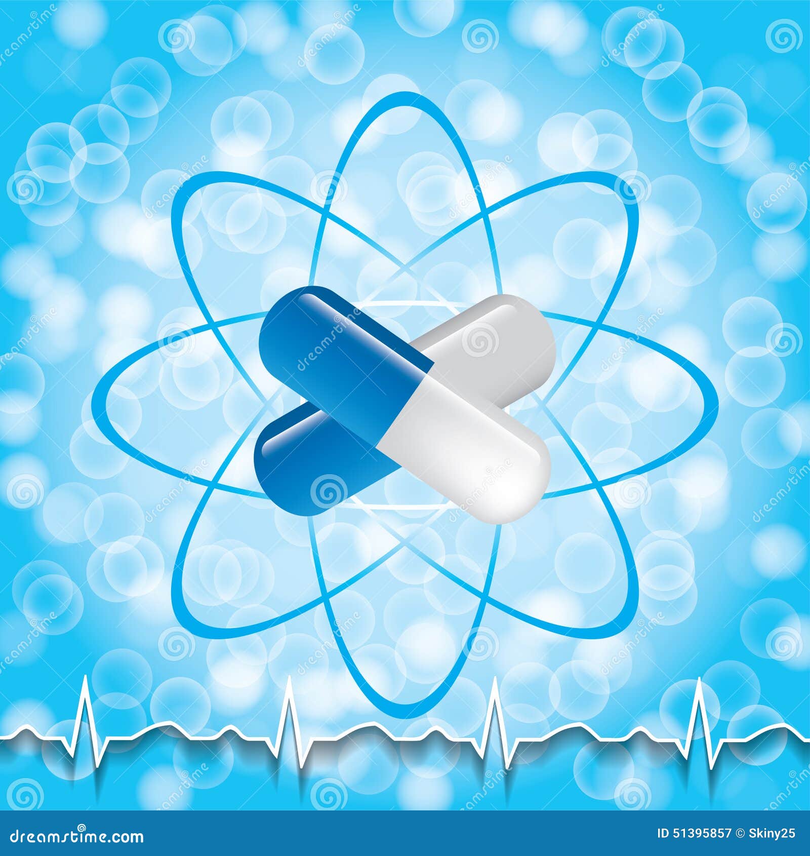 Vector Illustration of Abstract Medical Background . Stock Vector ...