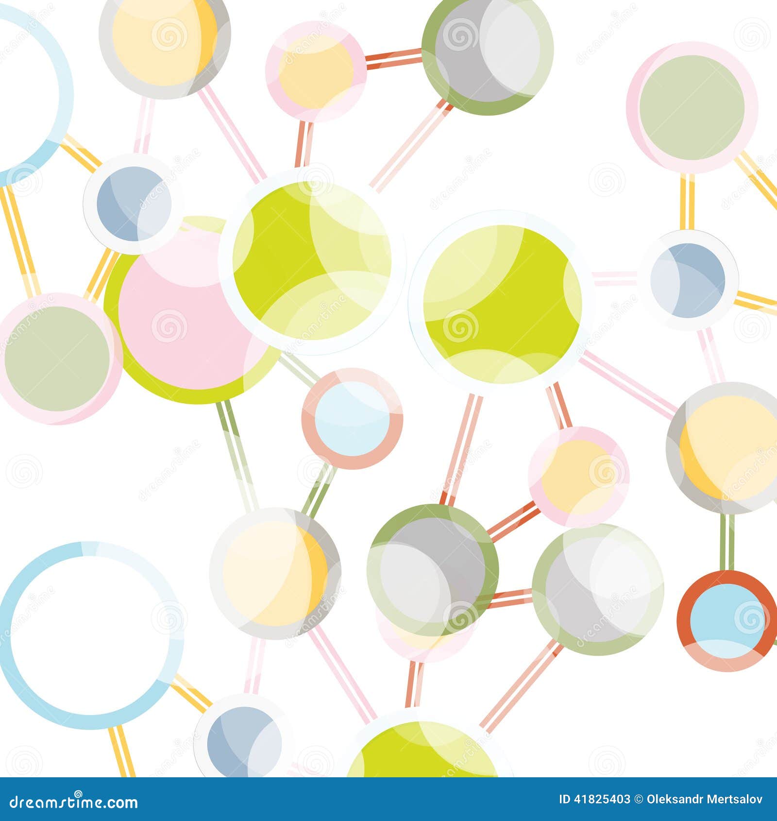 Vector Illustration Abstract Molecule Background Stock Illustration ...