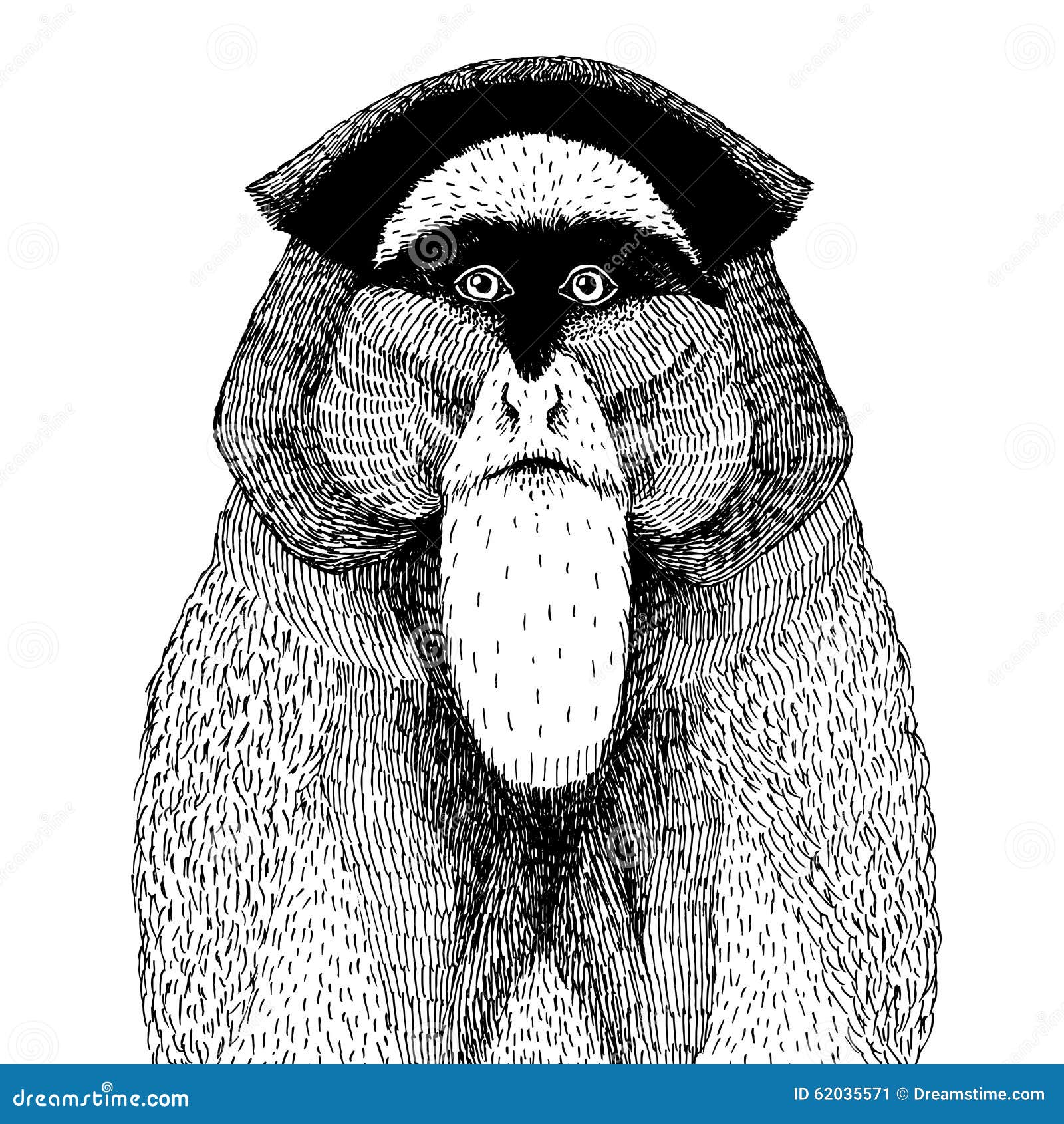 Vector Illustration with an Abstract Monkey Stock Vector - Illustration ...