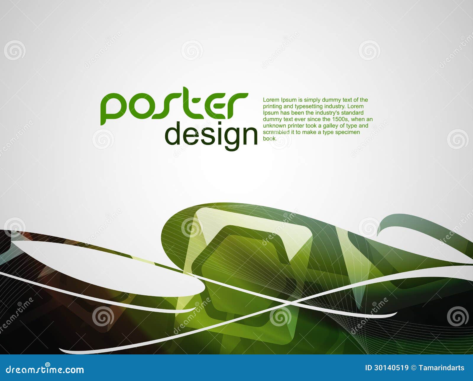 Abstract Poster Background with Colorful Design. Stock Vector ...