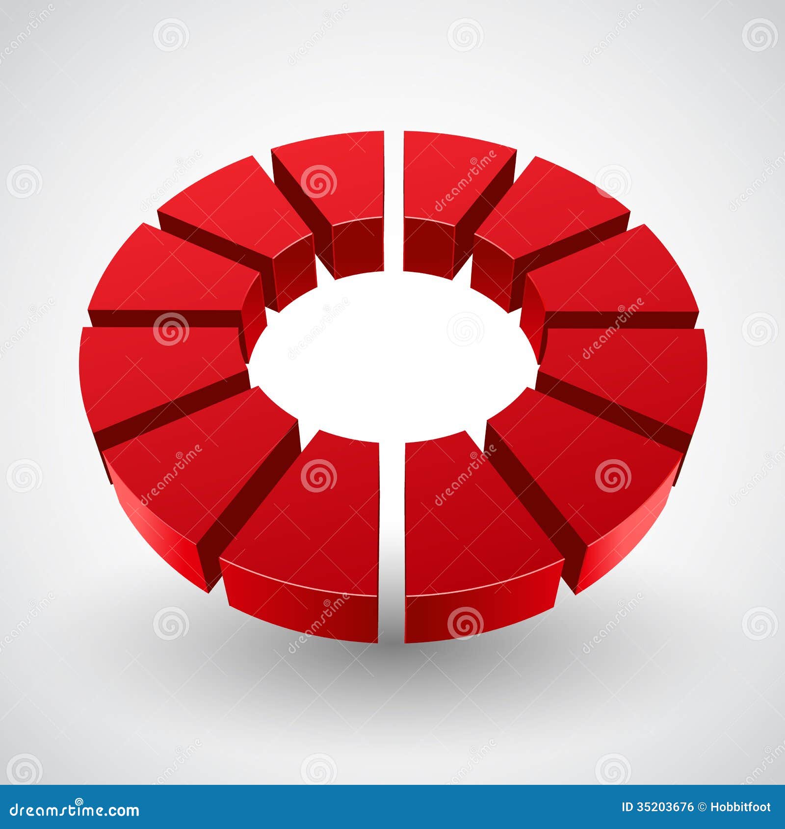 Vector Illustration of Abstract Red Circle Stock Vector - Illustration ...