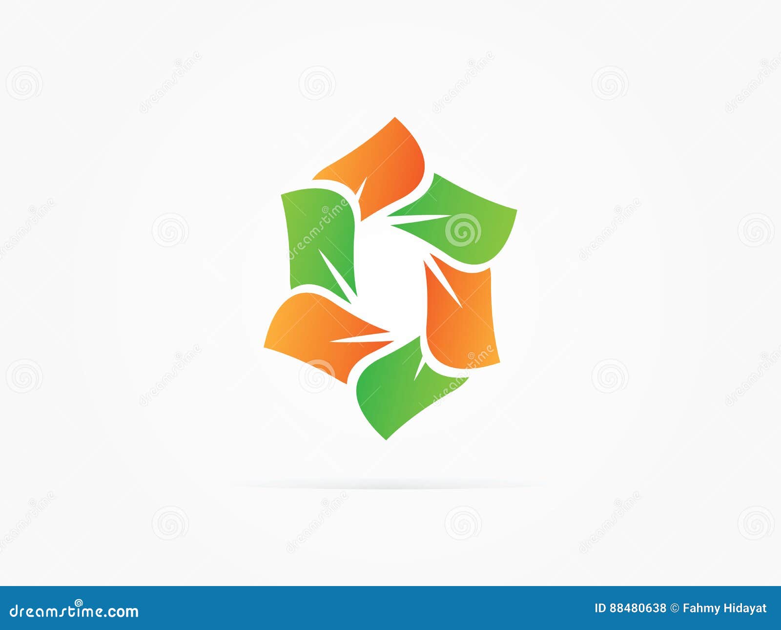 Vector Illustration Abstract Rotation Circle Logo Stock Illustration ...