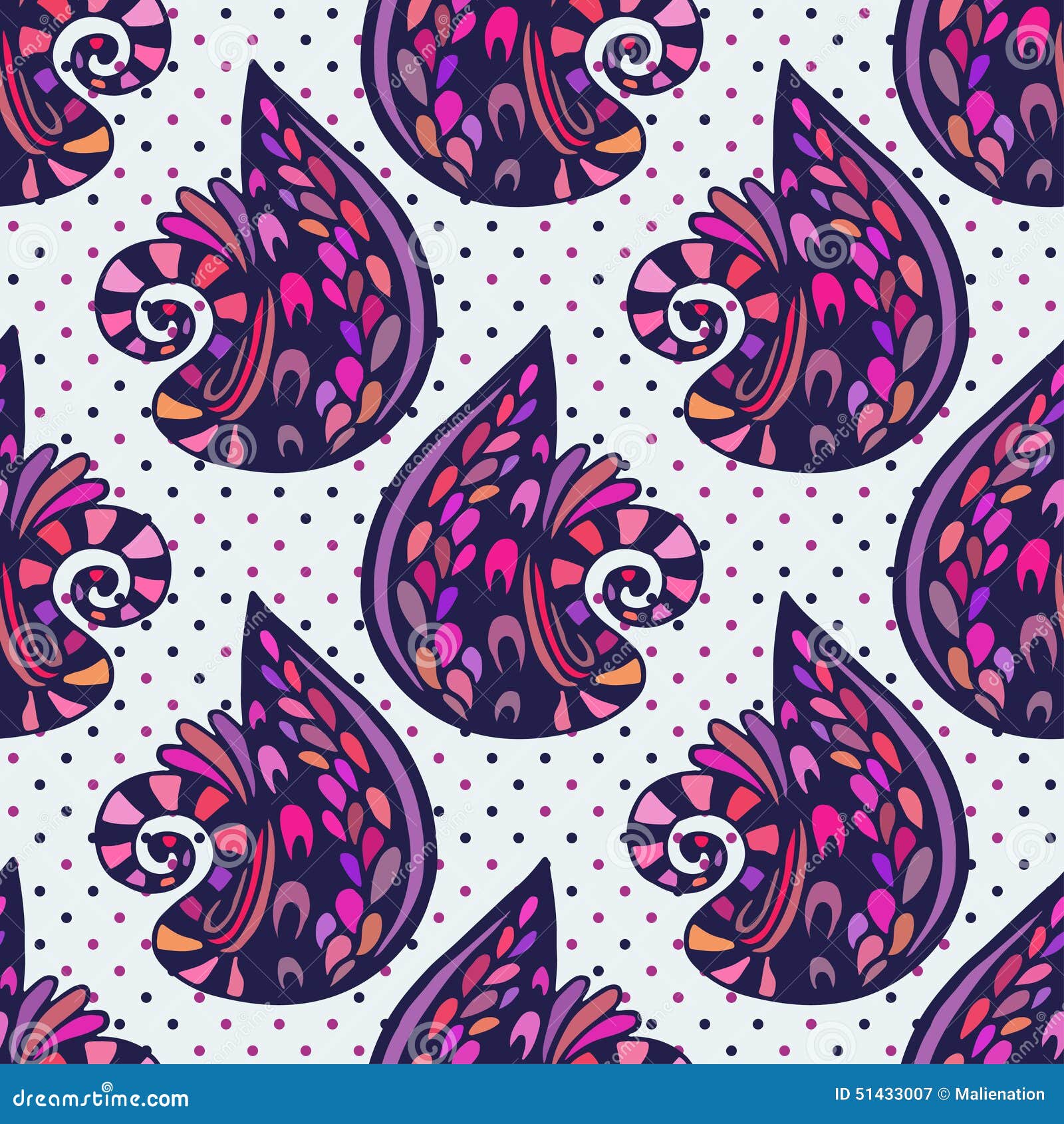 Vector Illustration Abstract Seamless Pattern. Abstract Colorful ...