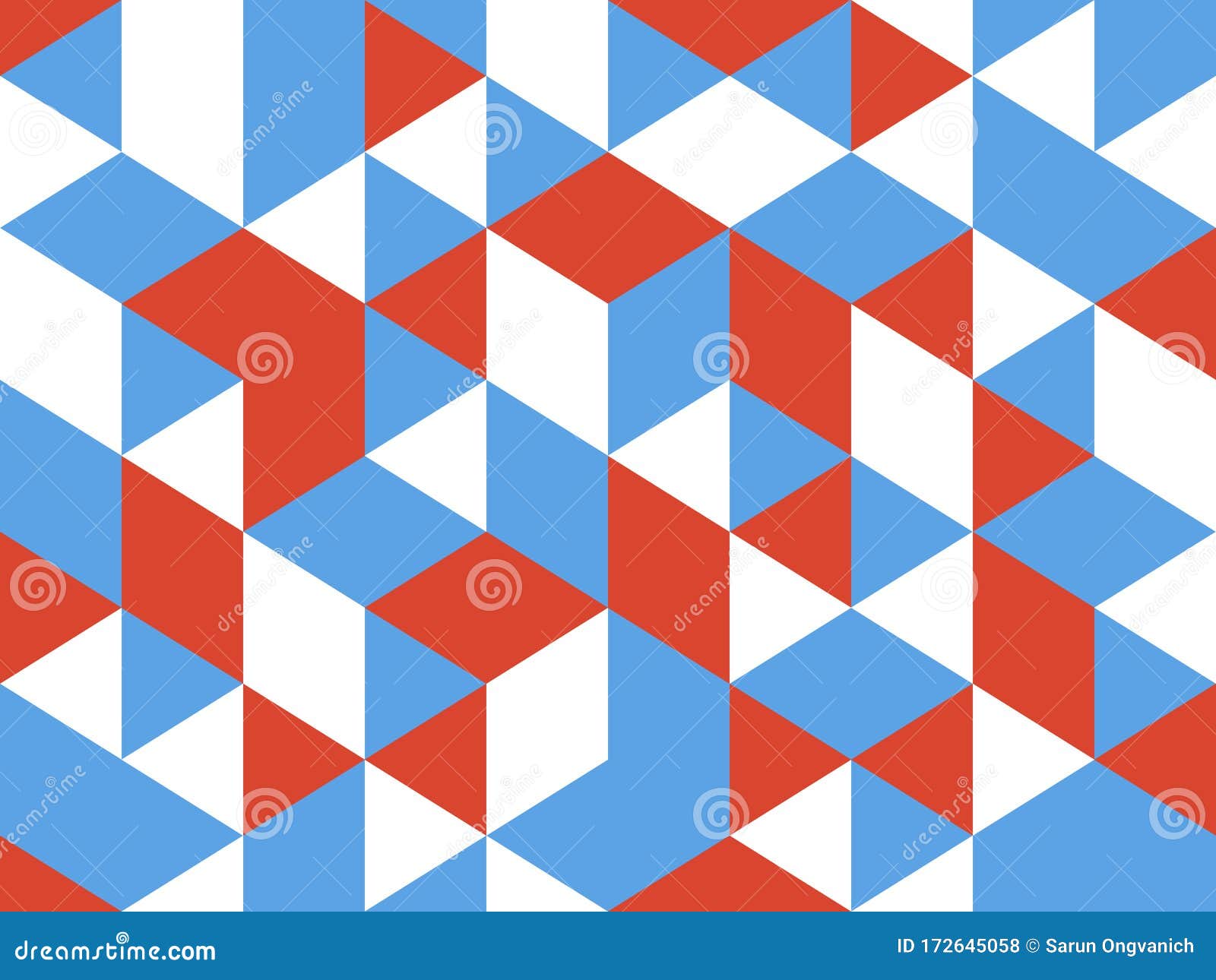 Vector Illustration Of Abstract Seamless Triangle Shape Geometric ...