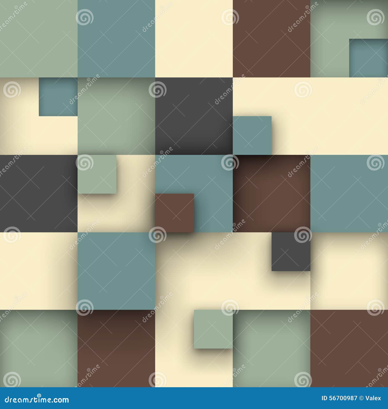 Vector Illustration of Abstract Squares Stock Vector - Illustration of ...