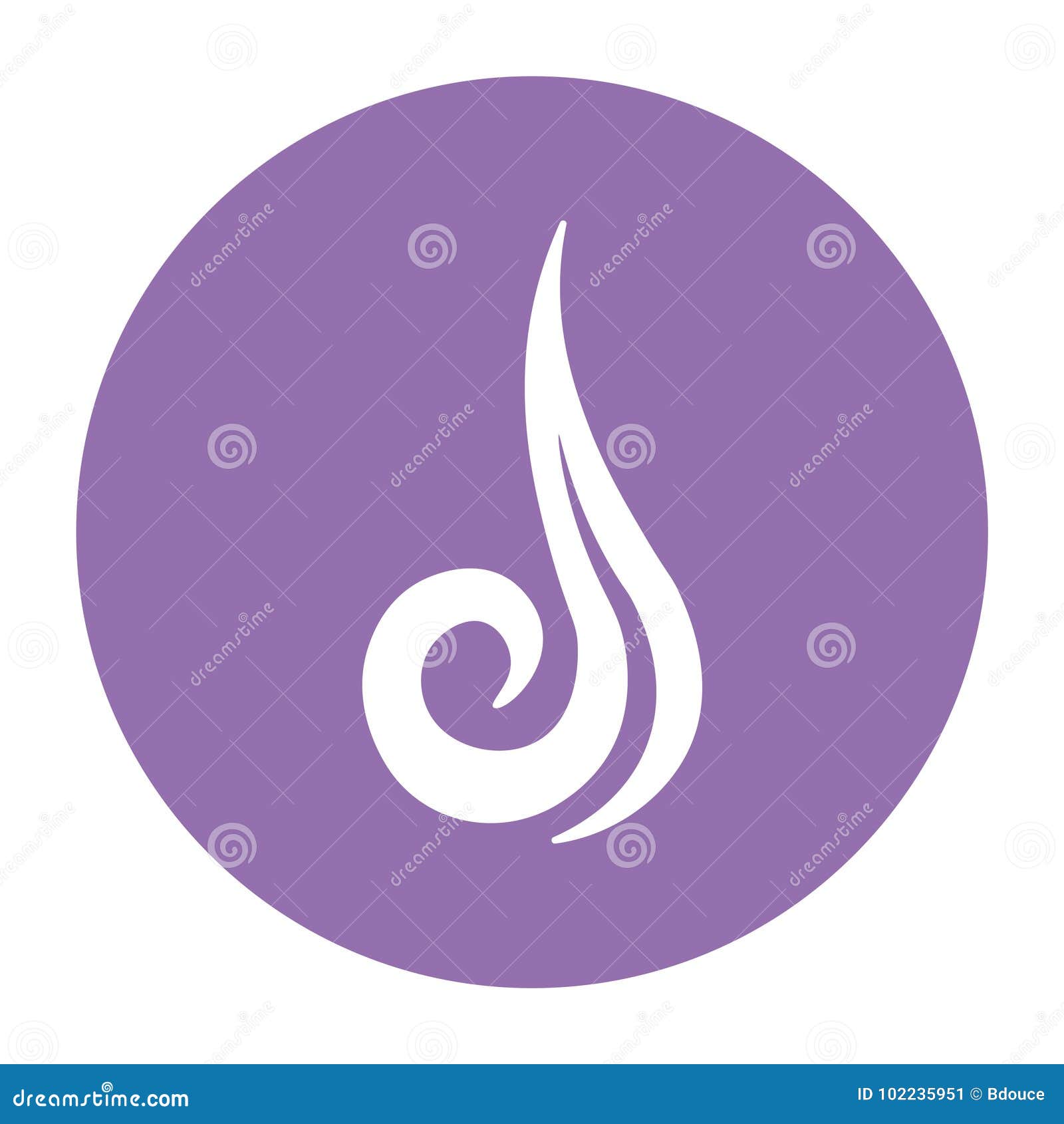 Abstract Air Symbol on a Circle Stock Vector - Illustration of nature ...
