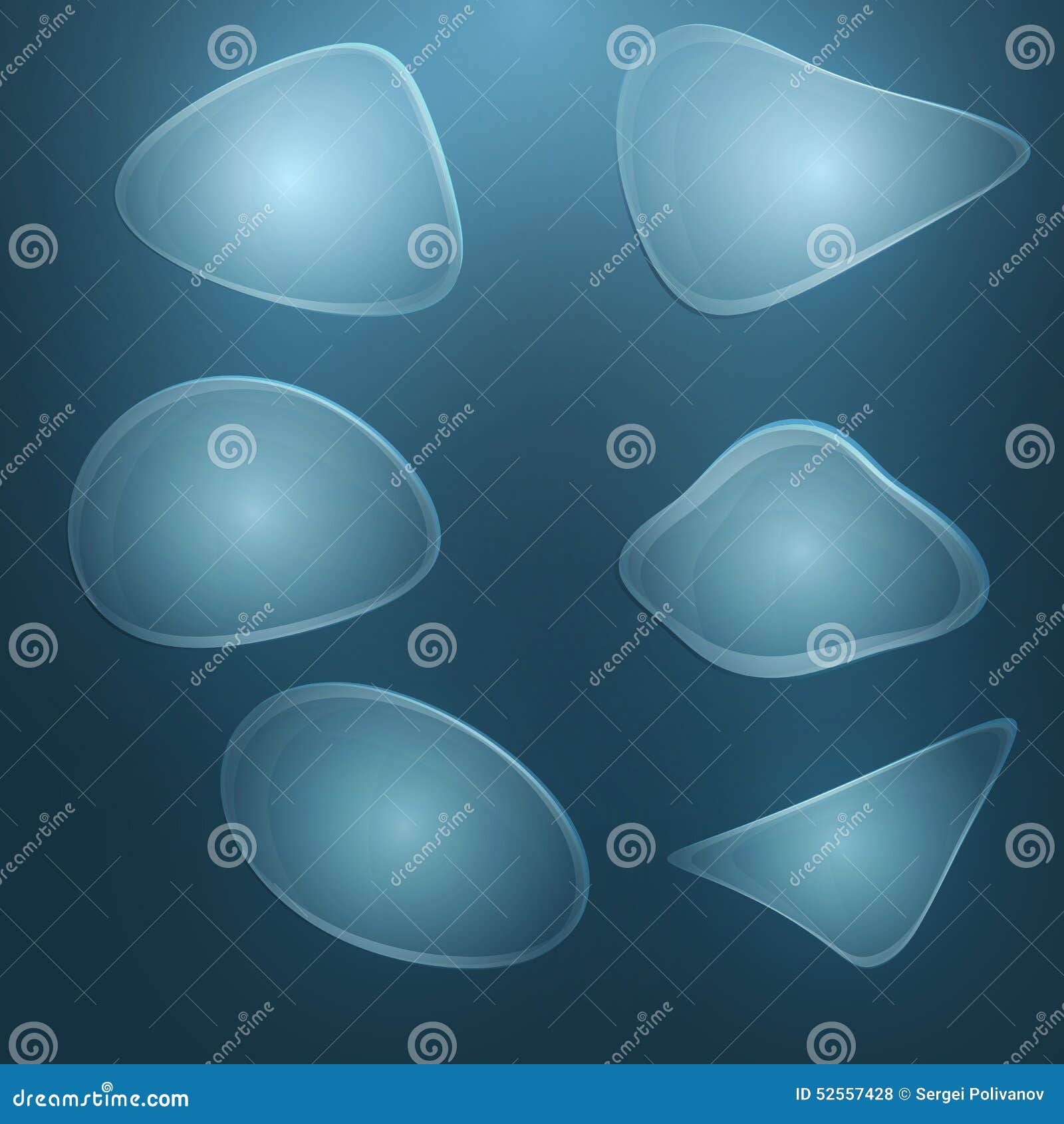 Vector Illustration of Abstract Transparent Shapes Stock Vector ...